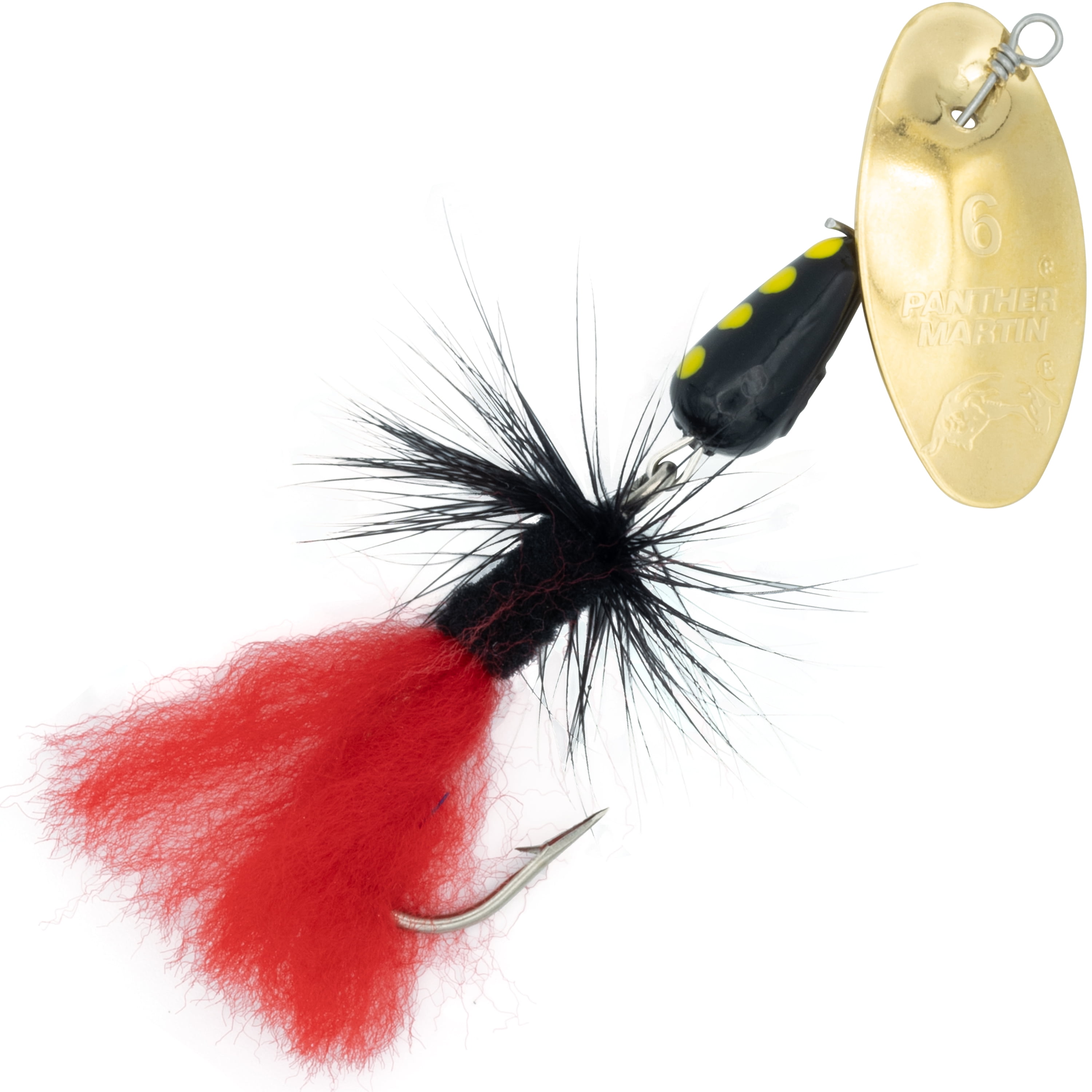 Panther Martin PMRFSH_6_GBK Single Hook Fly Teardrop Spinners Fishing ...