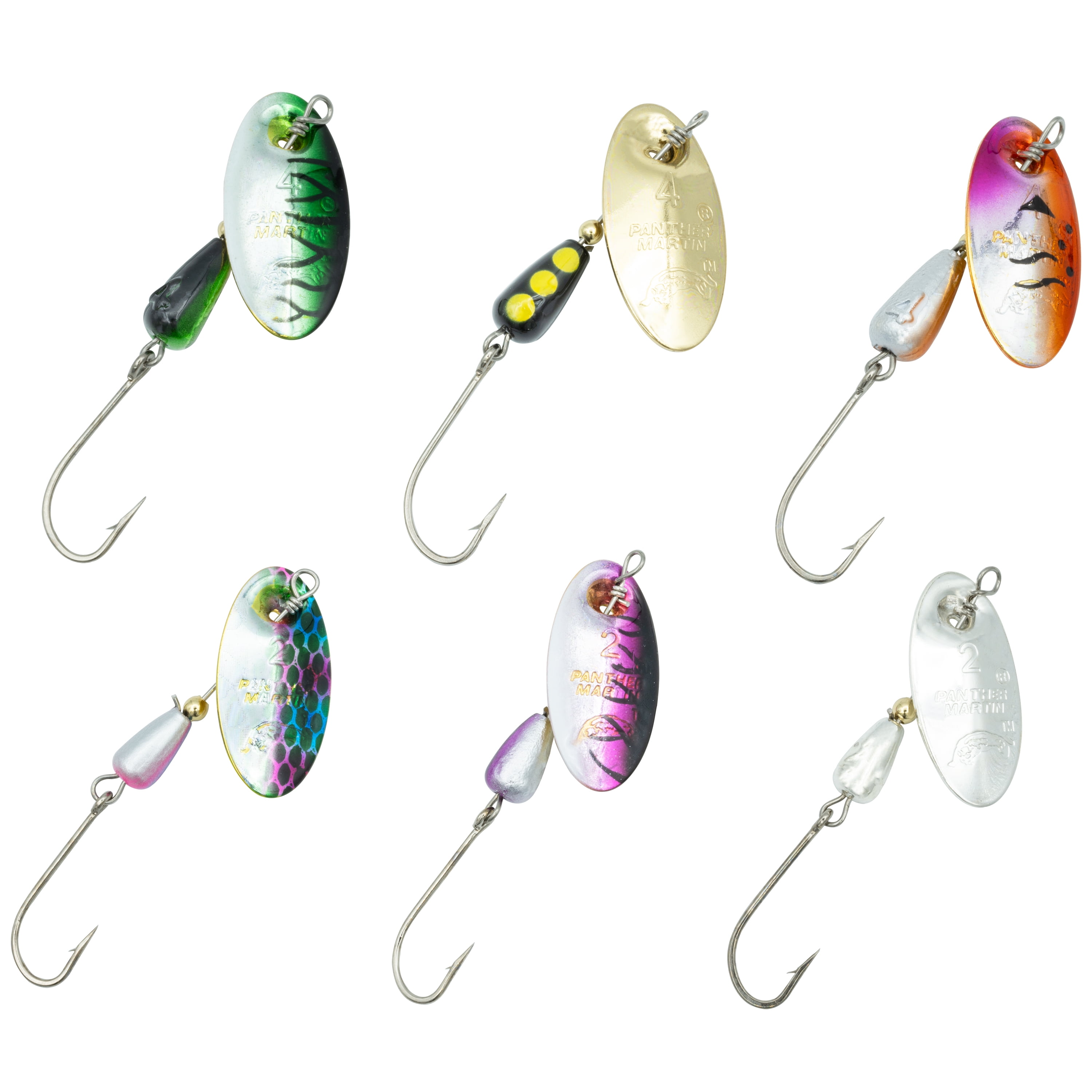 Panther Martin PMSH6 Single Hook Spinners Fishing Lure Kit - Assorted ...