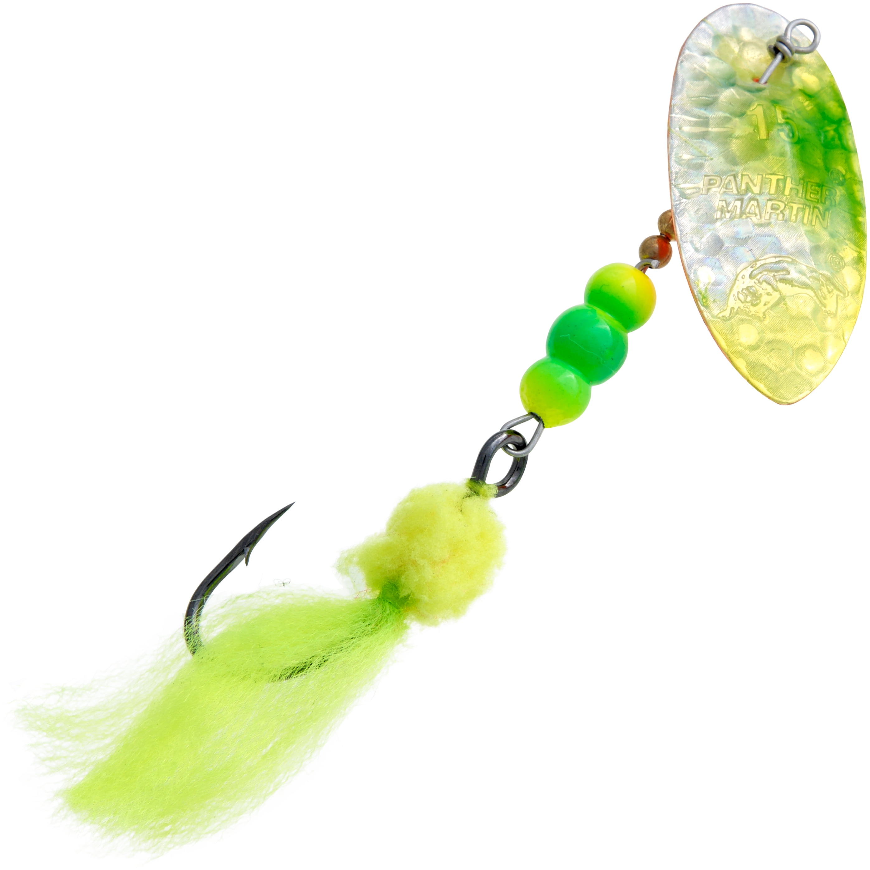 Panther Martin PMSSHR_18L_HLC Salmon Steelhead HolyRoe Fishing Spinning Lure - Hammered Lime ...