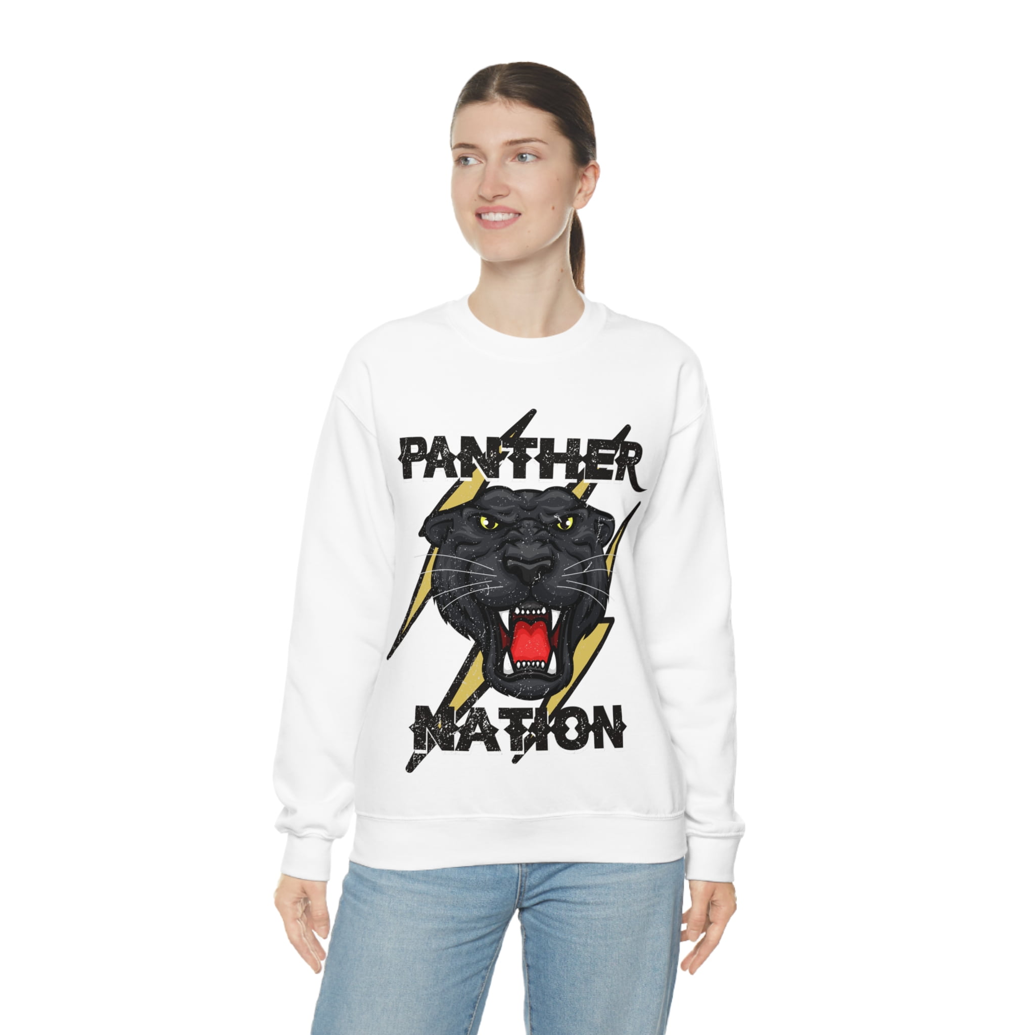 Panther Nation Football Sweatshirt, Panther Mascot School Spirit Shirt ...