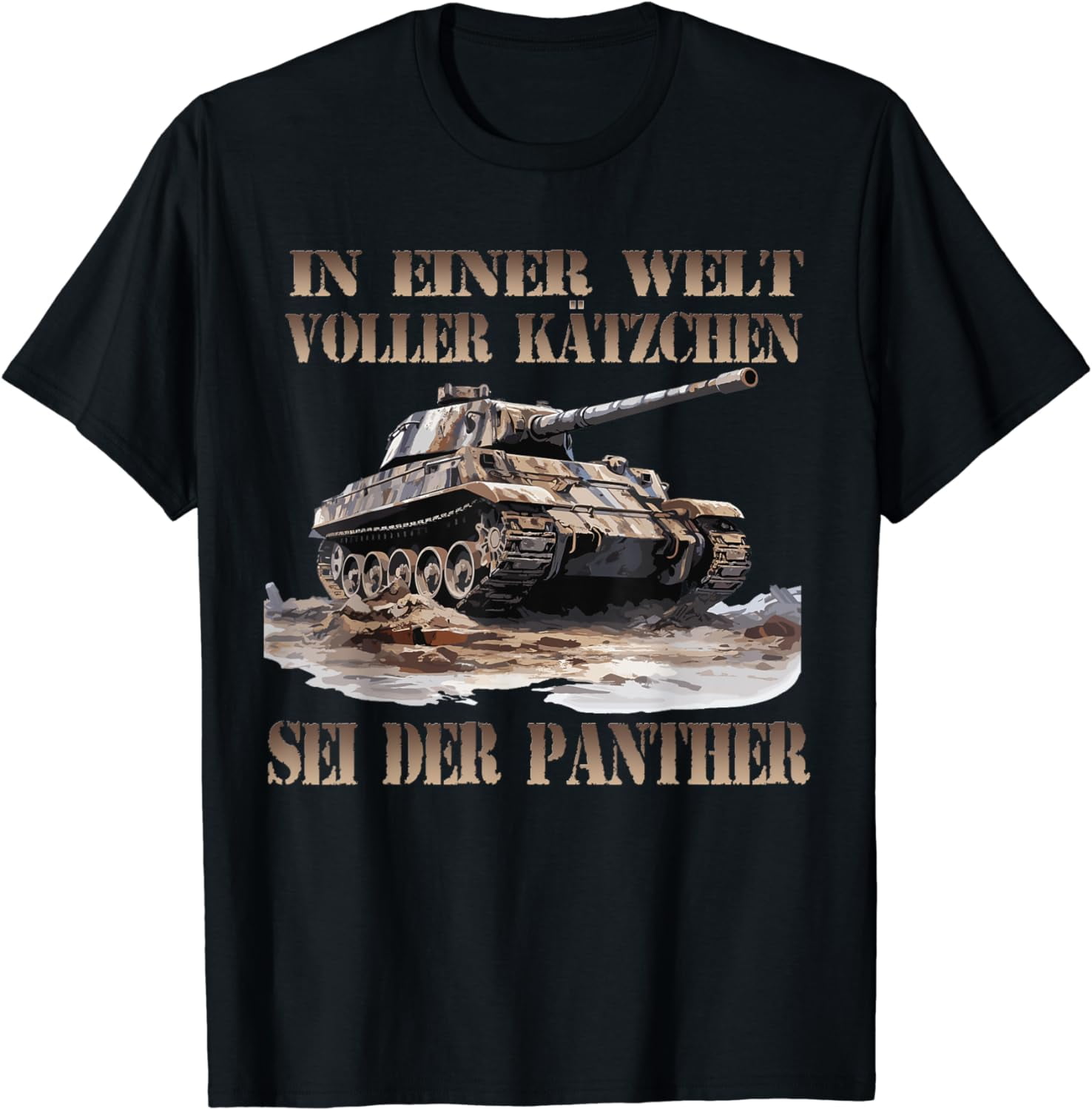 Panther Panzer | 2 WK. 1943 | Deutsche Panzerwaffe | Panther T-Shirt ...