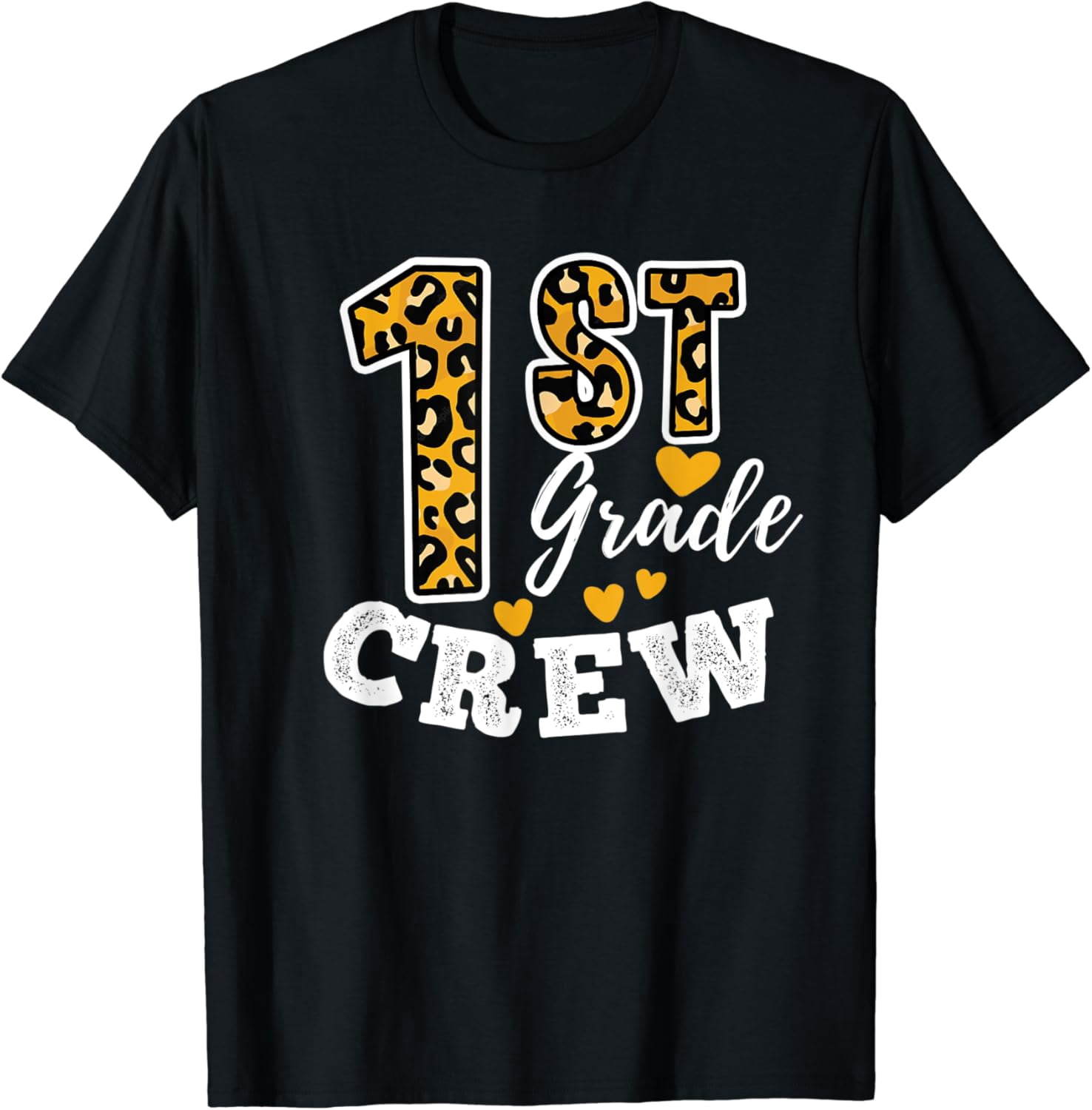 Panther Print First Grade Teacher 1st Grade Crew T-Shirt - Walmart.com