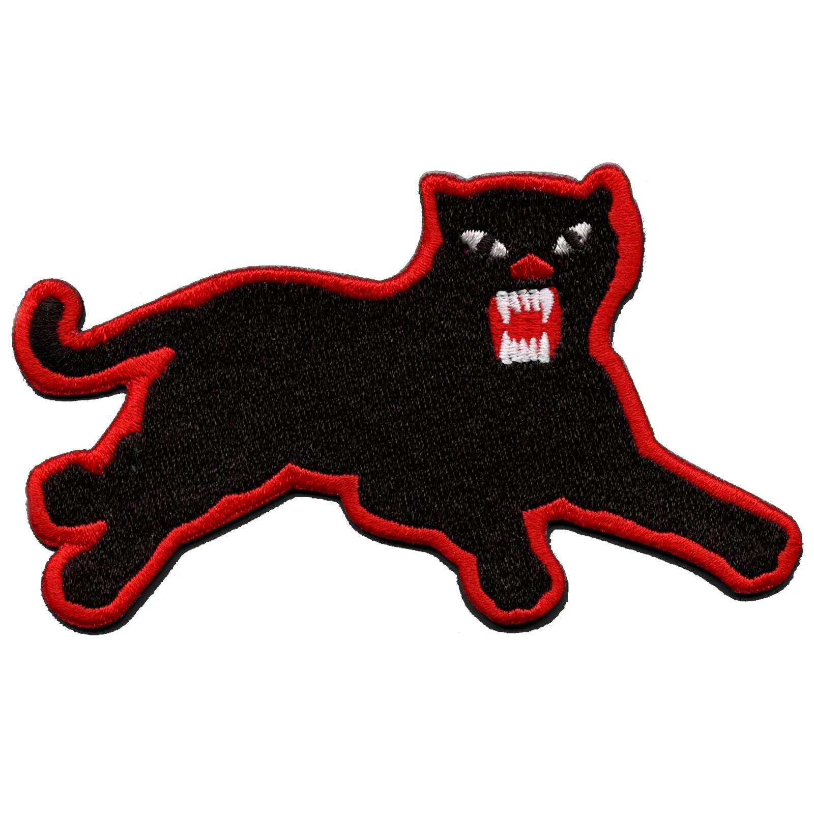 Panther Red Border Iron On Embroidered Patch (Right) - Walmart.com