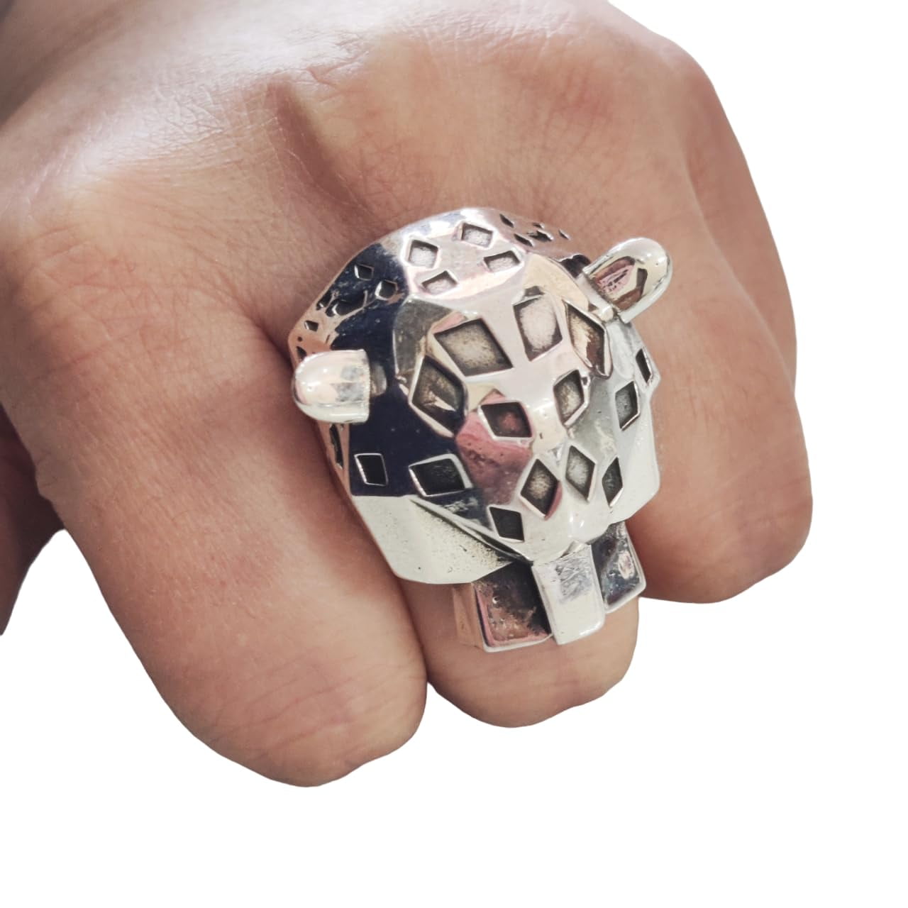 Panther ring, heavy sterling silver 925, all sizes, handmade Animal ...