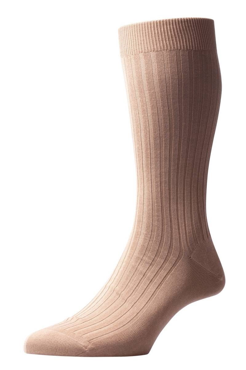 Pantherella Danvers Rib Cotton Lisle Socks - Ligh Khaki - Walmart.com