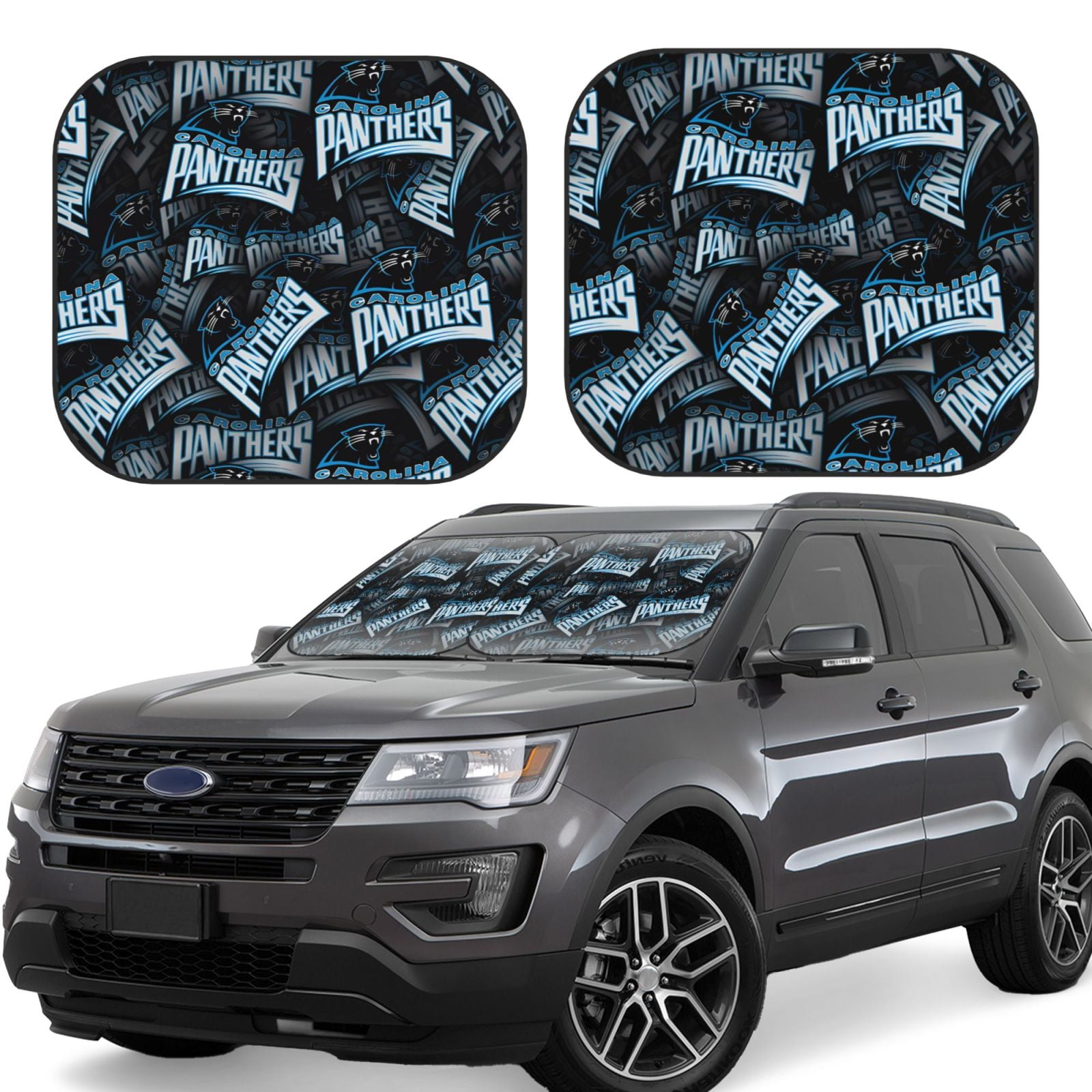 Panthers Foldable Car Sun Shade Football Team Car Windshield Sun Shade ...