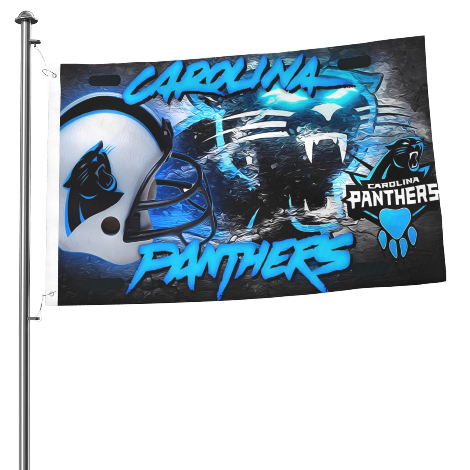 Panthers Football Team Double-Sided Flag 2x3ft, Garden Hanging Flag ...
