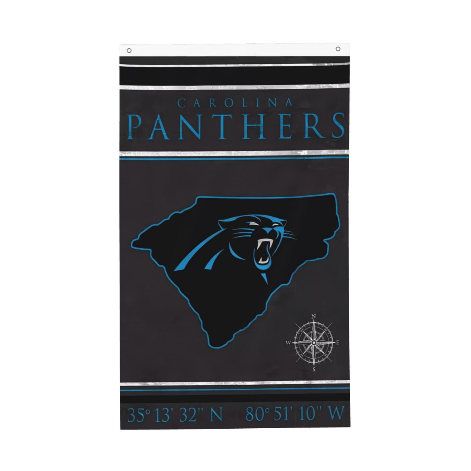 Panthers Football Team Double Sided Support Flag 3x5ft Flag ...