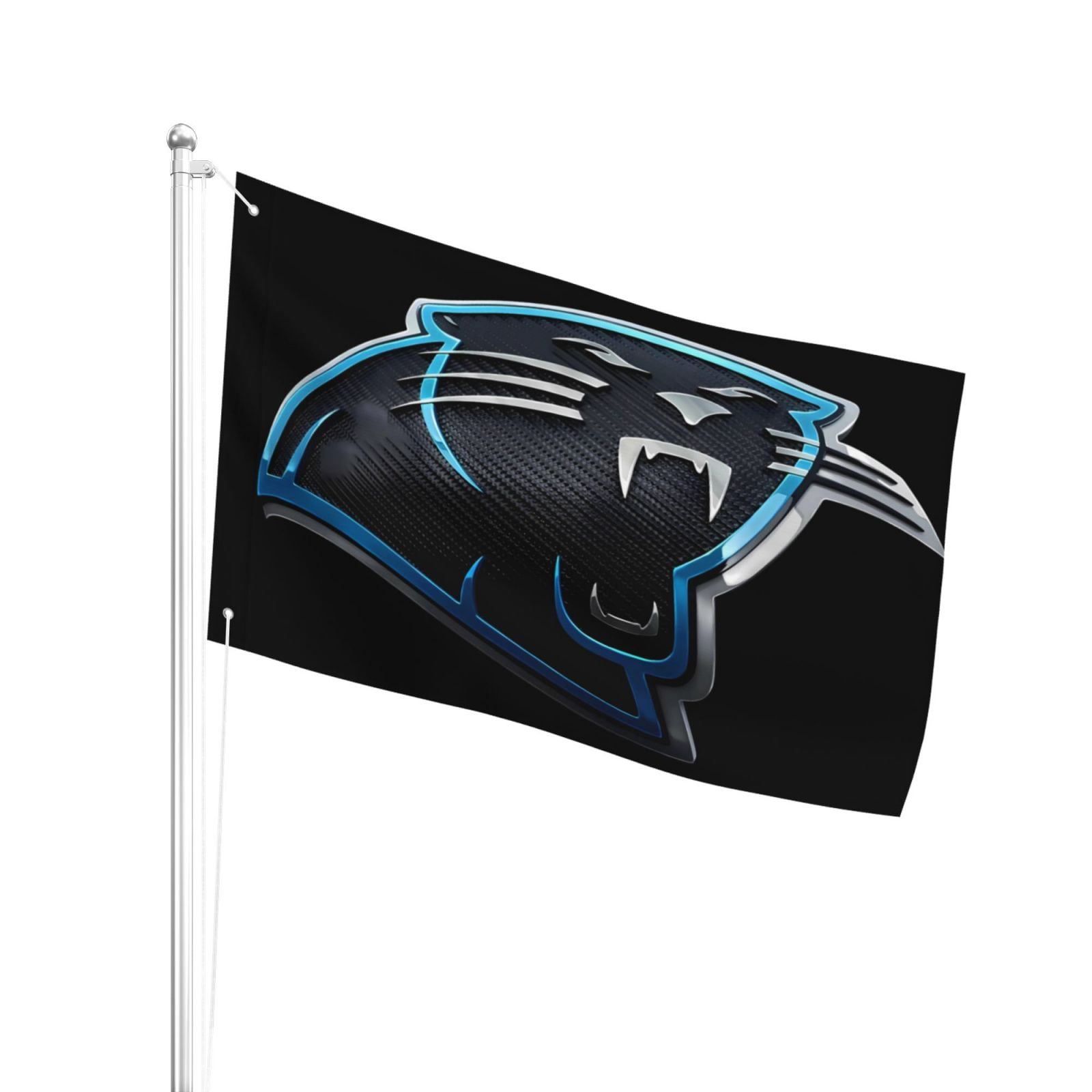 Panthers Football Team Graphic 3-Ply Double Sided Flag 2x3ft in Vibrant ...
