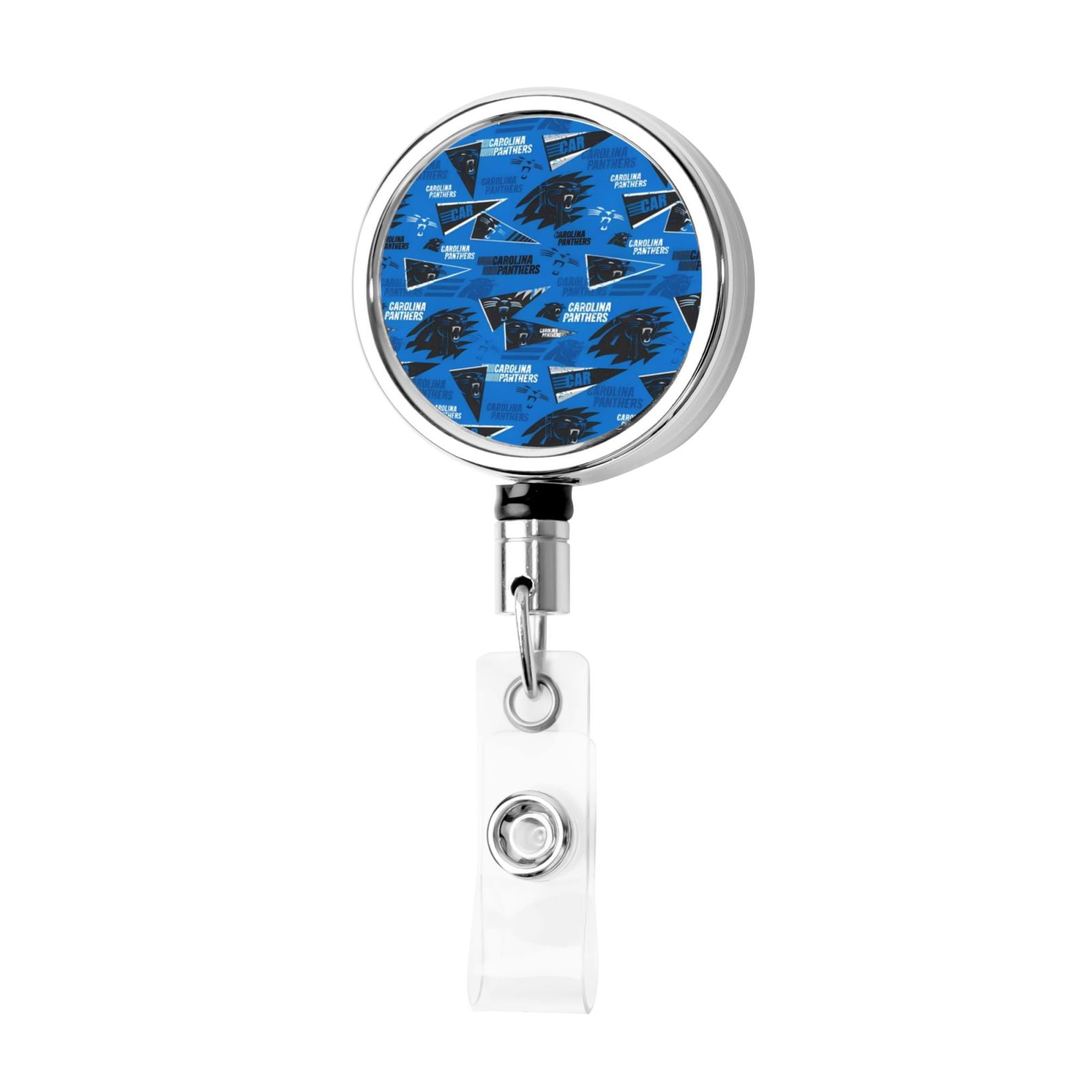 Panthers Football Team Heavy Duty Retractable Badge Holder Reel, Metal ...
