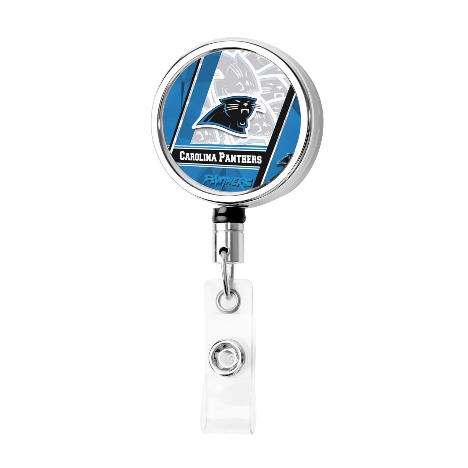 Panthers Football Team Heavy Duty Retractable Badge Holder Reel, Metal ...