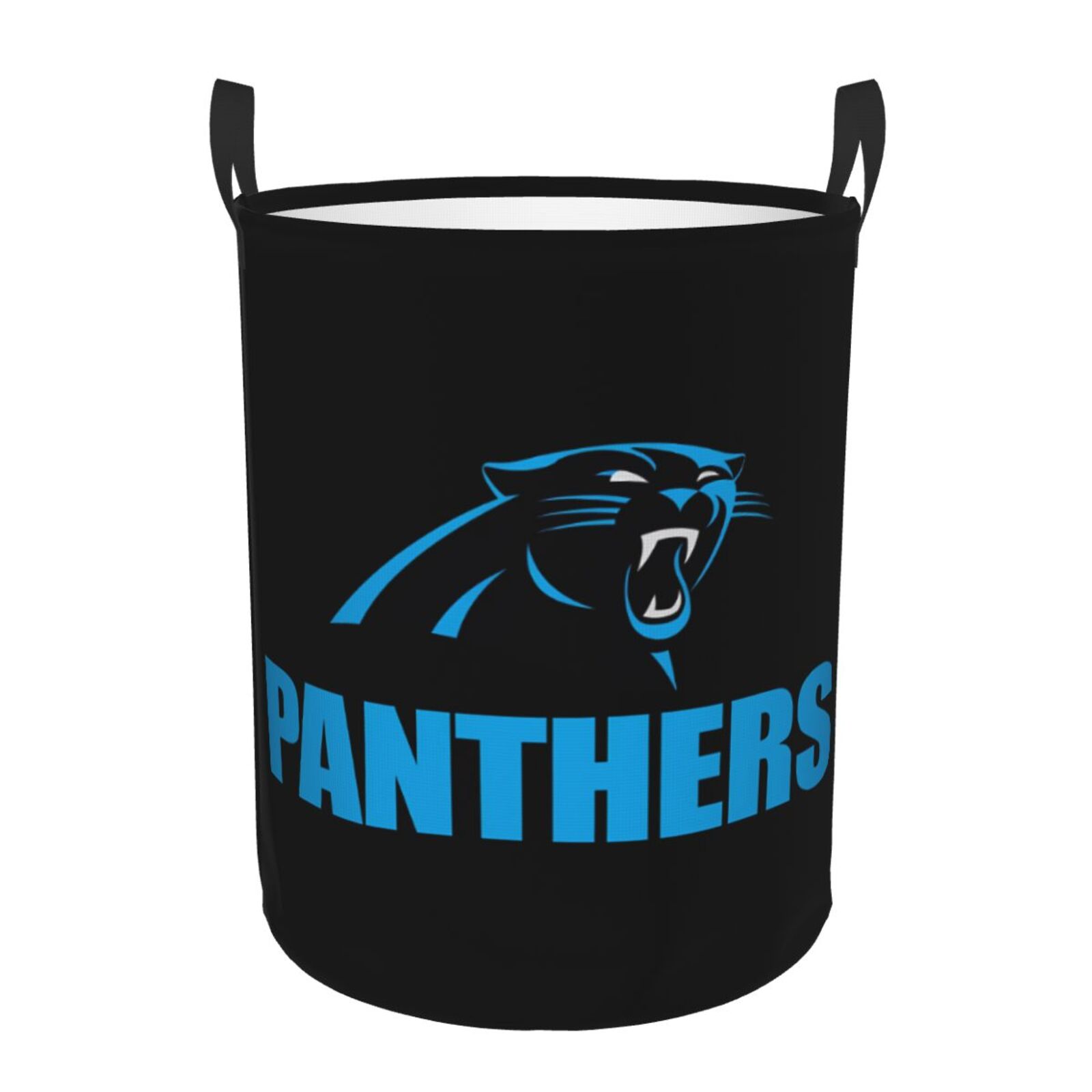 Panthers Football Team Round Single Layer Laundry Basket, Baby Round ...