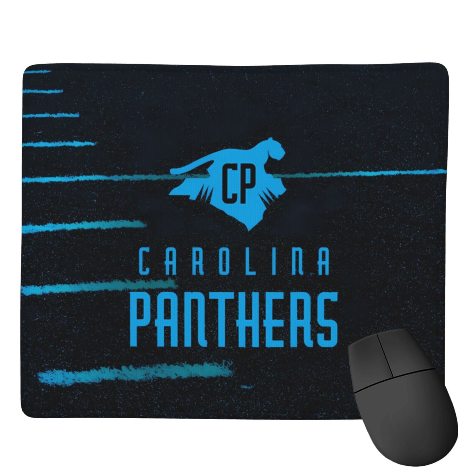Panthers Football Theme Mouse Pad 7x9 Inch - Non-slip Rubber Bottom ...