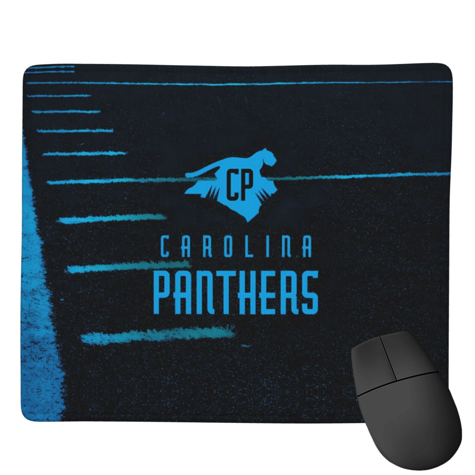 Panthers Football Theme Mouse Pad 7x9 Inch - Non-slip Rubber Bottom ...