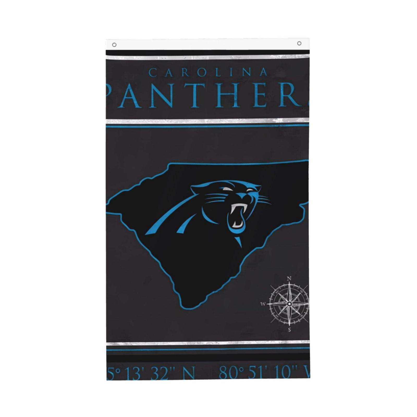 Panthers Football team double-sided flag 3x5FT, garden hanging flag ...