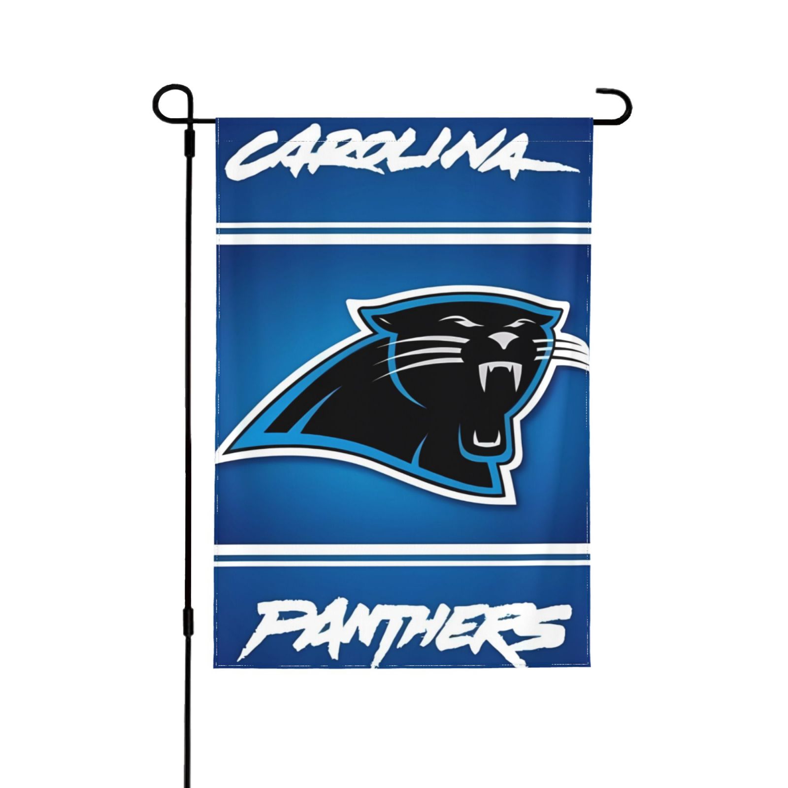 Panthers Football team garden flag double sided, yard decoration flag ...