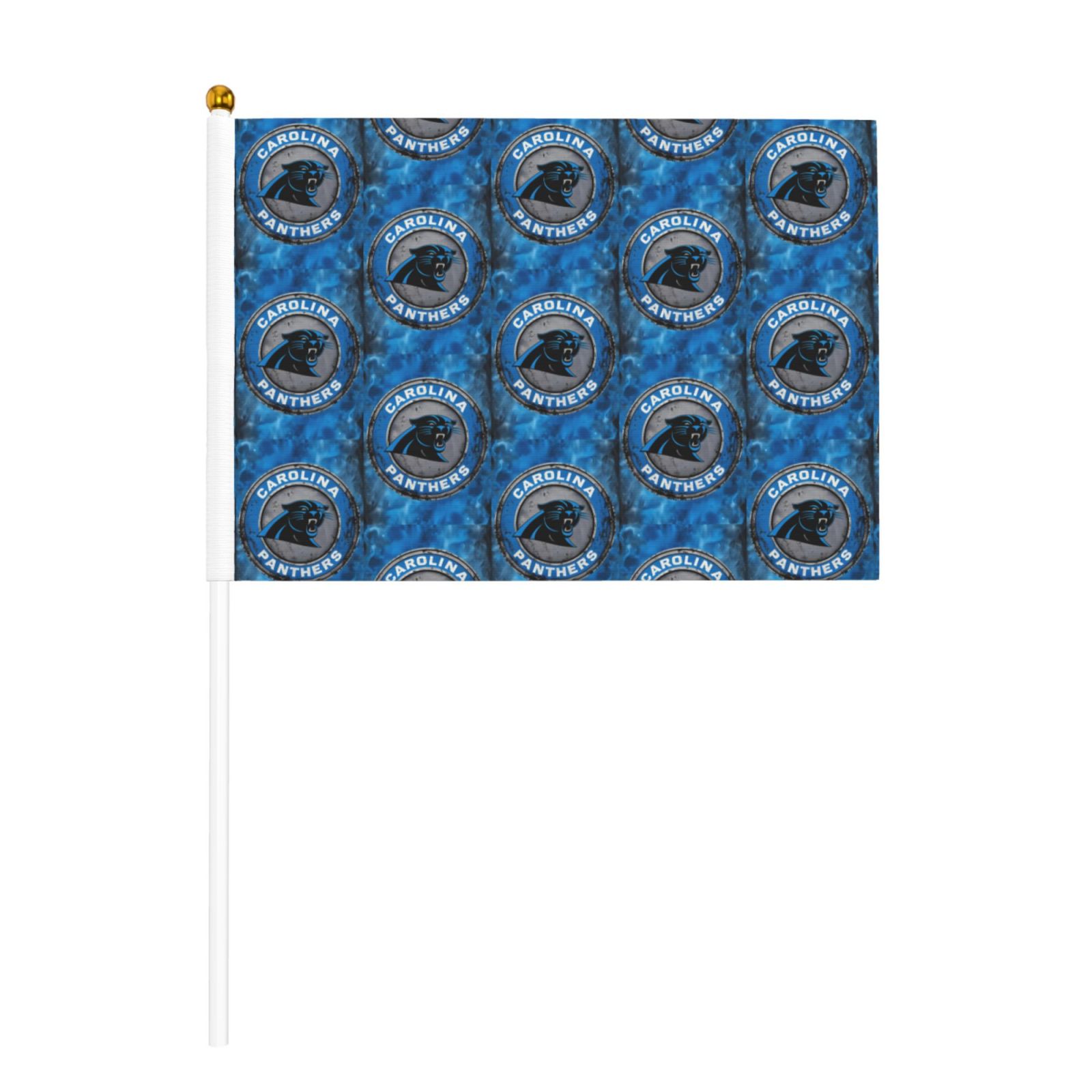 Panthers Logo Printing Handheld Flag 6 Piece 5.5x8.2in Double Sided ...