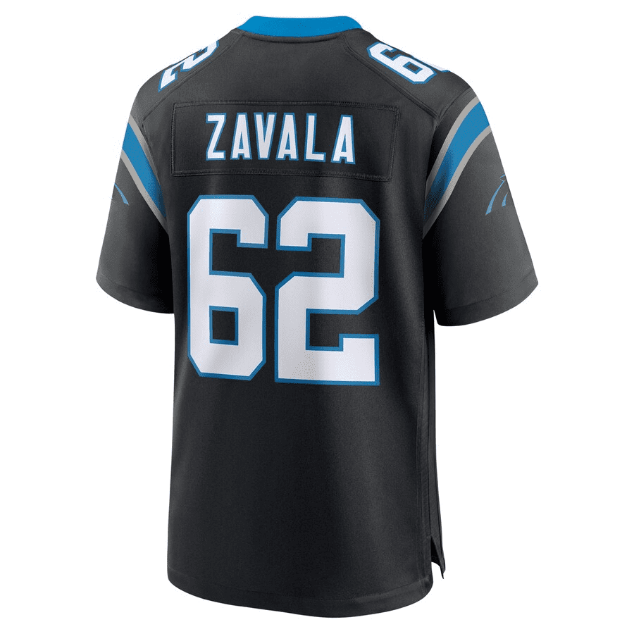 Panthers Men's Home Limited Chandler Zavala#62 Fans short sleeve Game ...