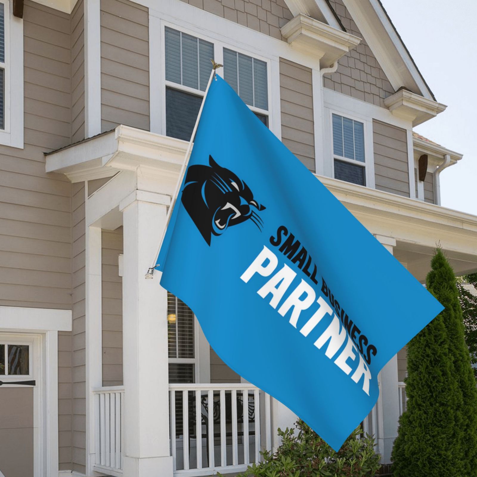 Panthers Outdoor 5x8ft Football Team Flag - Lightweight, durable ...