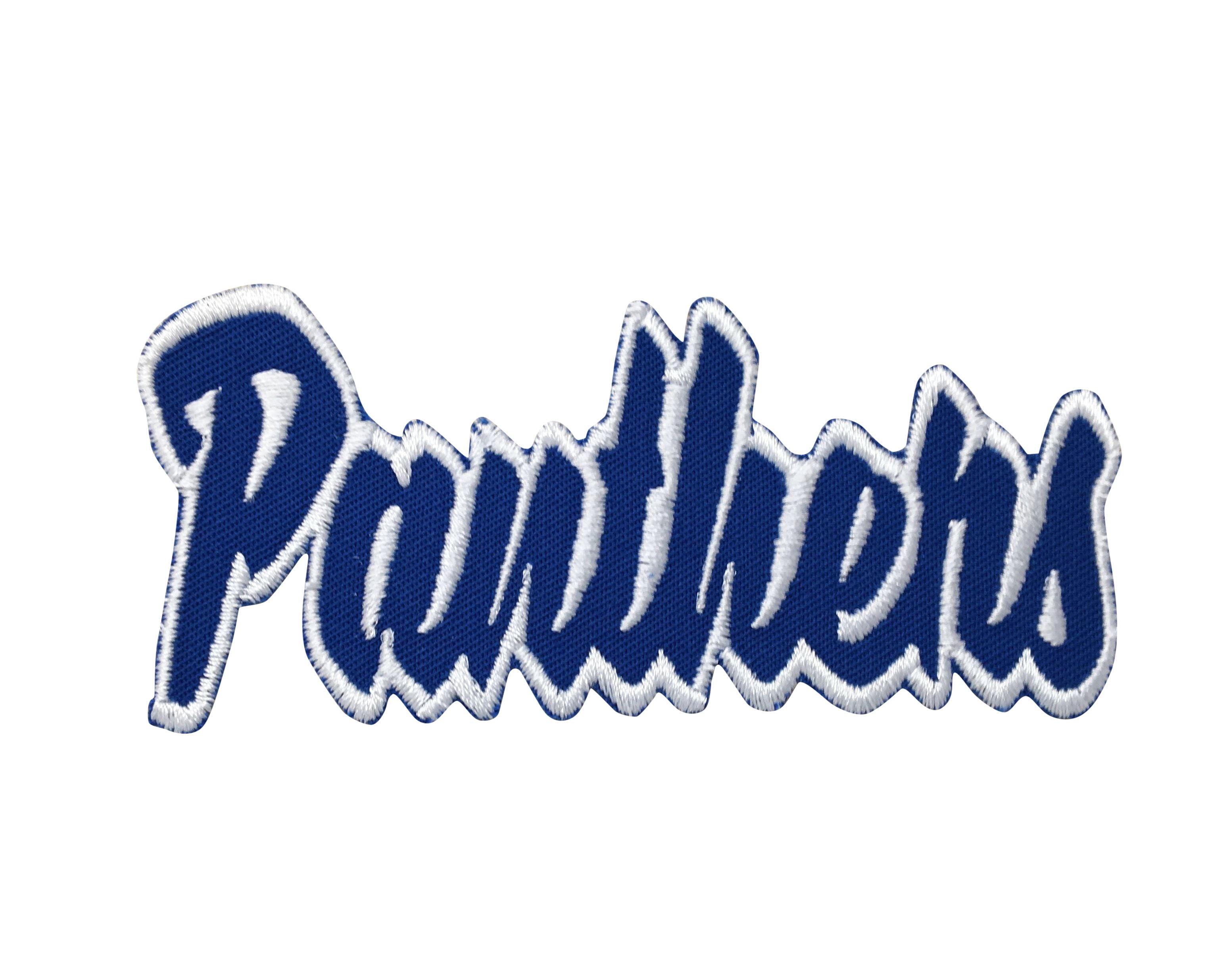Panthers - Royal Blue/White - Team Mascot - Words/Names - Iron on ...