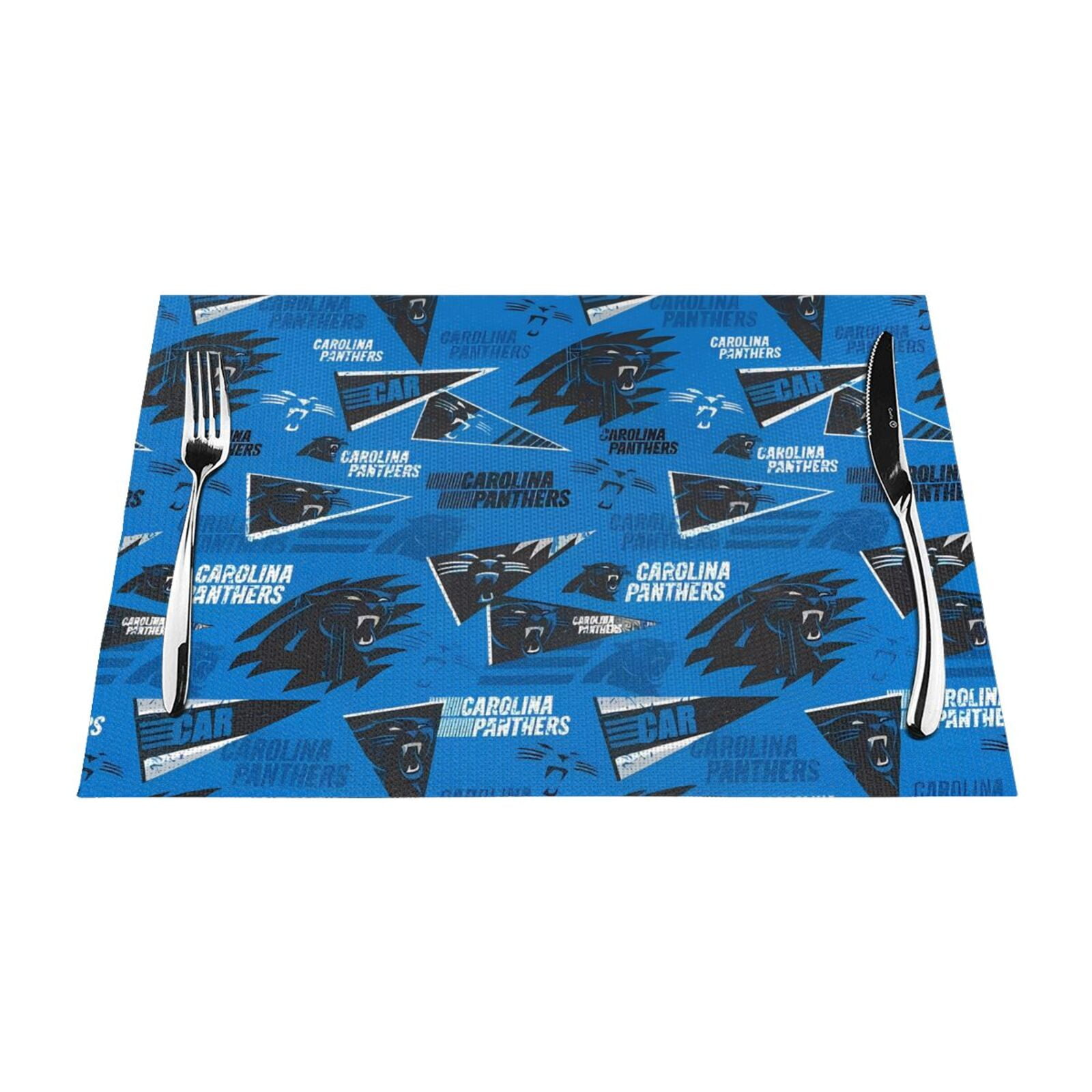 Panthers Team Pvc Woven Placemat 12x18in (1 Piece Pack, 4 Piece Pack, 6 ...