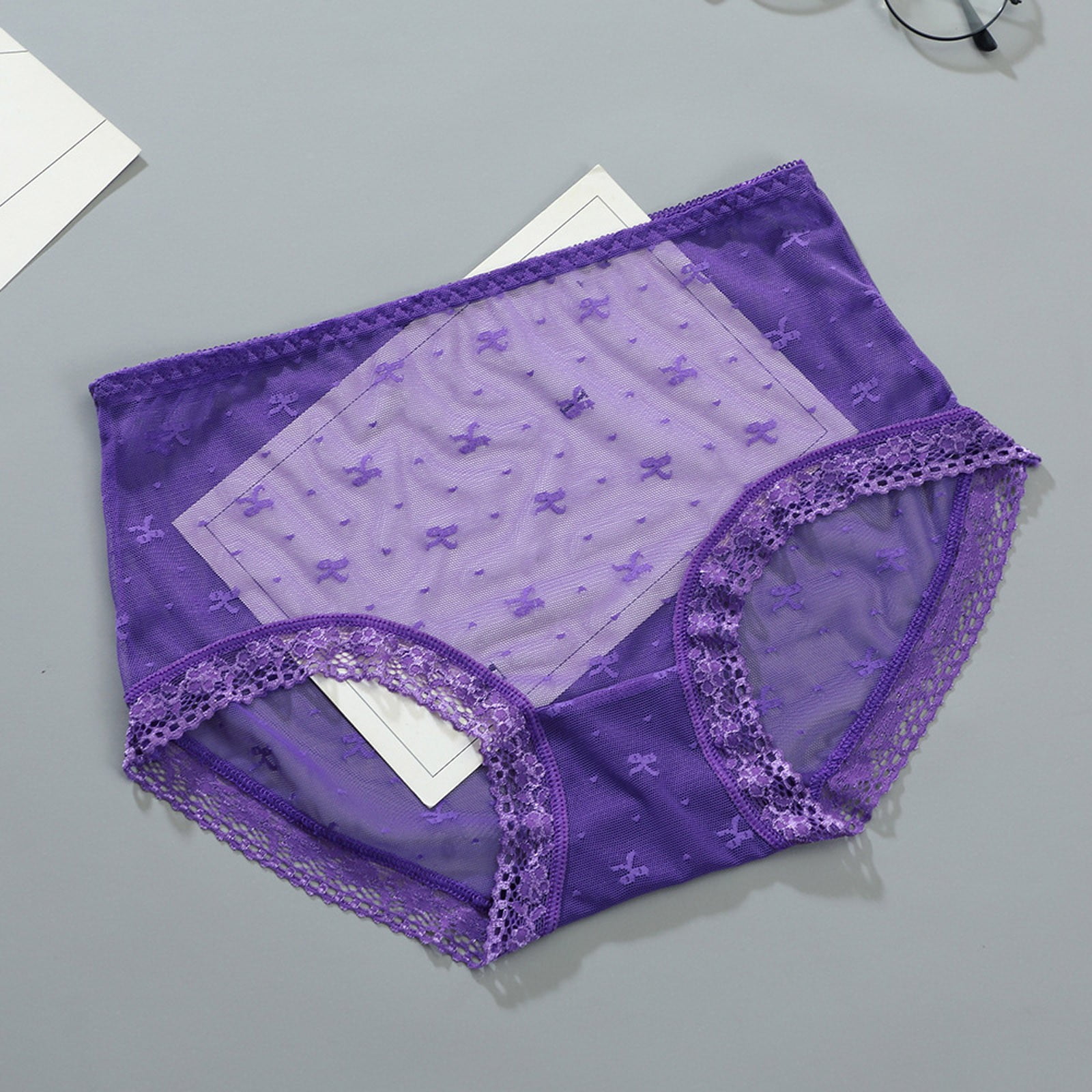 Panties for Women Moisture Lace Sexy Large Size Midriff Net Yarn ...