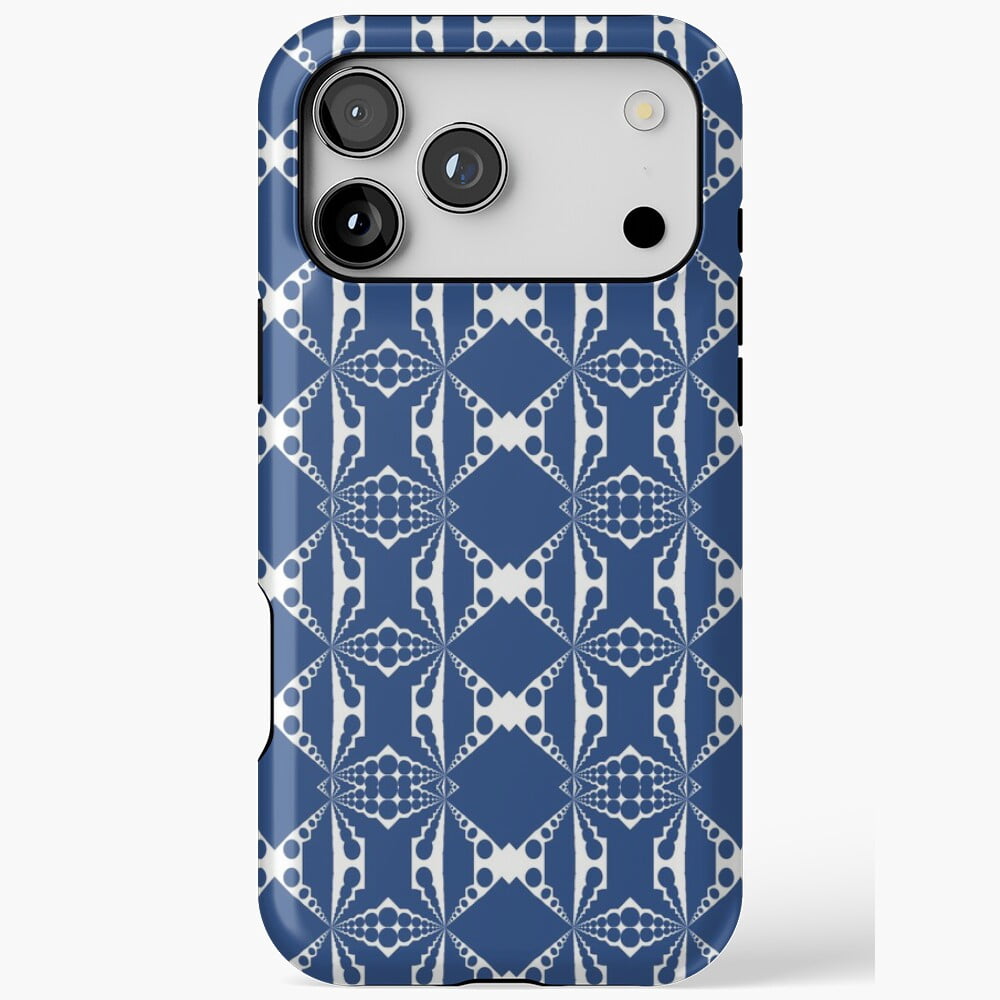 Pantone Classic Blue Gorgeous Pattern Palette Tough iPhone Case 17 11 ...