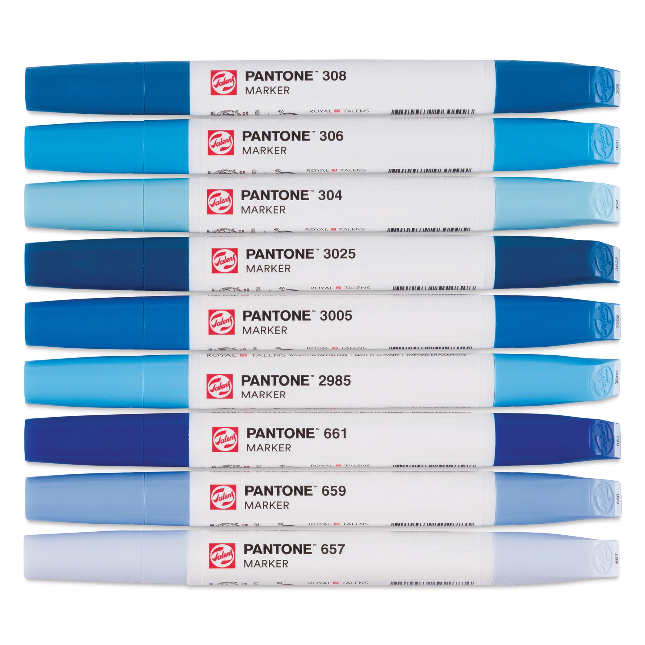 Pantone Dual Tip Markers - Blue, Set of 9 - Walmart.com