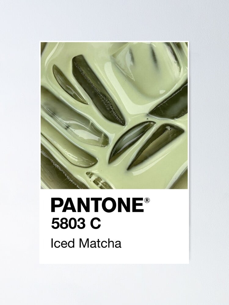 Pantone Iced Matcha Fashion Art Decor Frame - Walmart.com