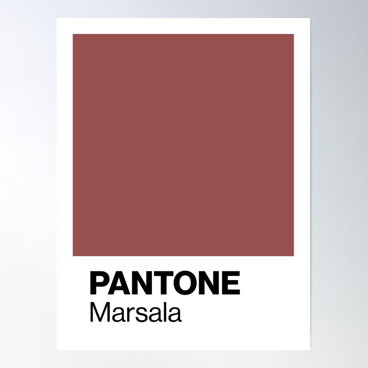 Pantone Marsala - Color Of The Year 2015 Poster Wall Art, Modern Wall ...