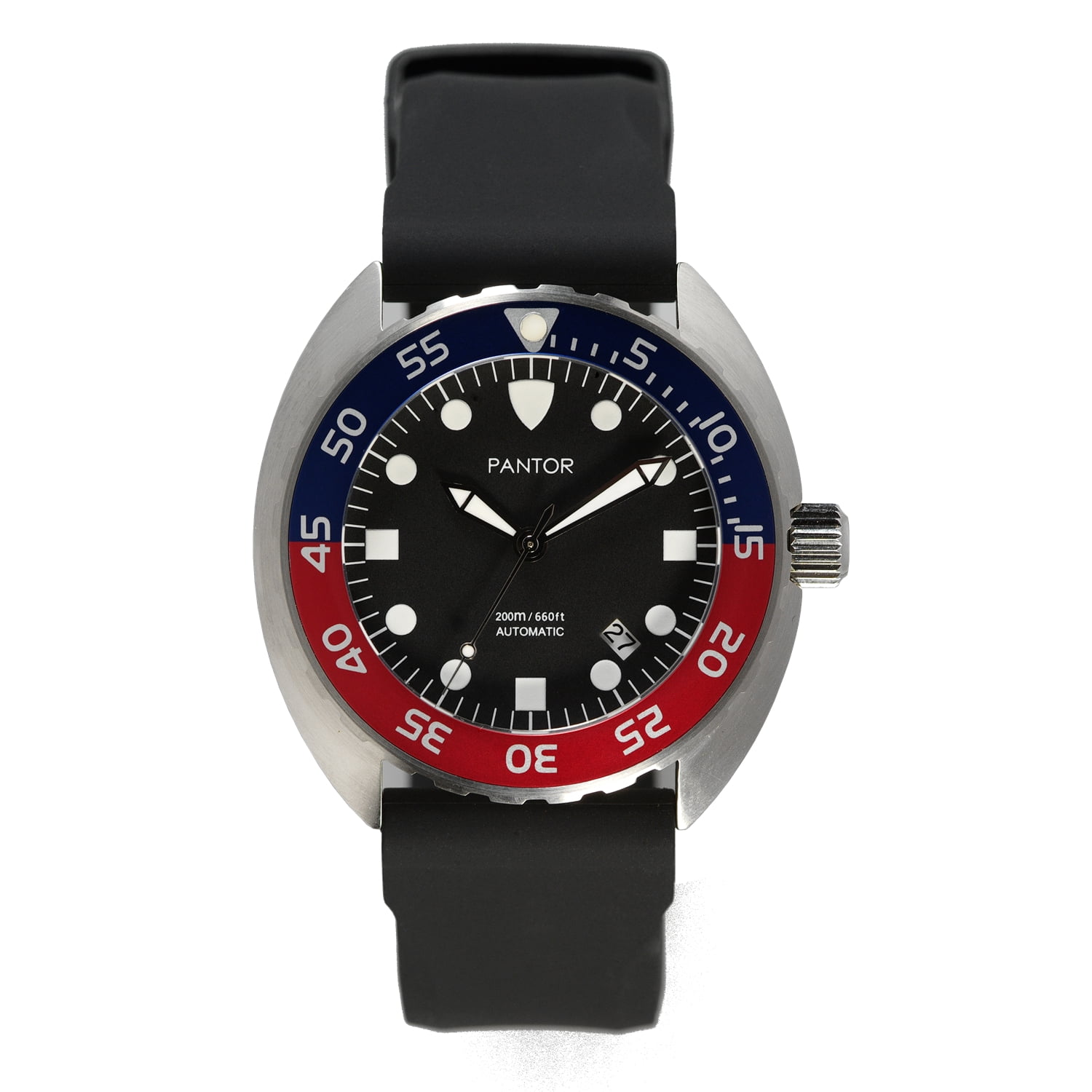 Pantor Automatic Watches - 200m Diver Watches for Men with rubber Strap ...