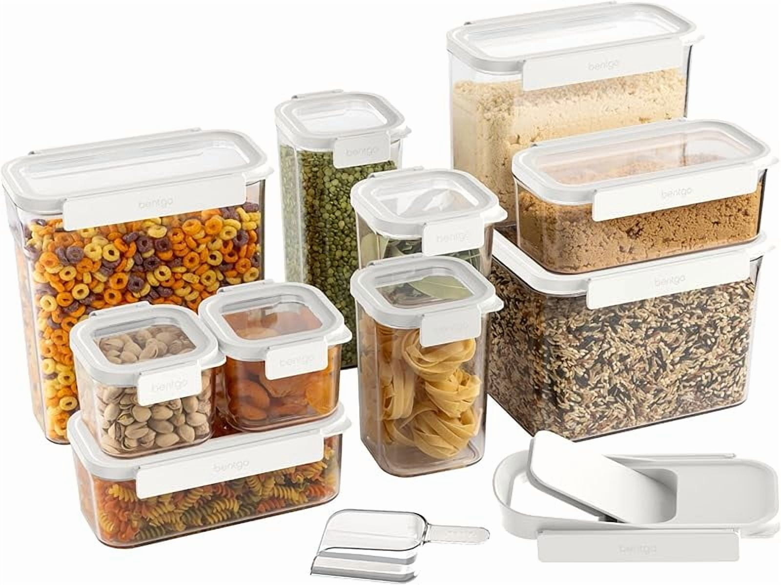 Pantry - 22-Piece Airtight Food Storage Containers, Clear and Stackable ...
