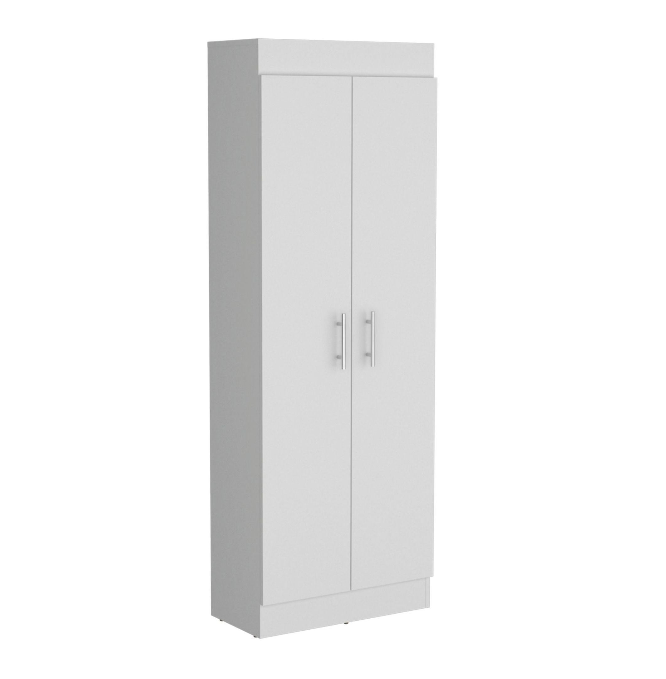 Pantry Cabinet with 5 Shelves, Teller Kitchen Storage - Black Wood ...