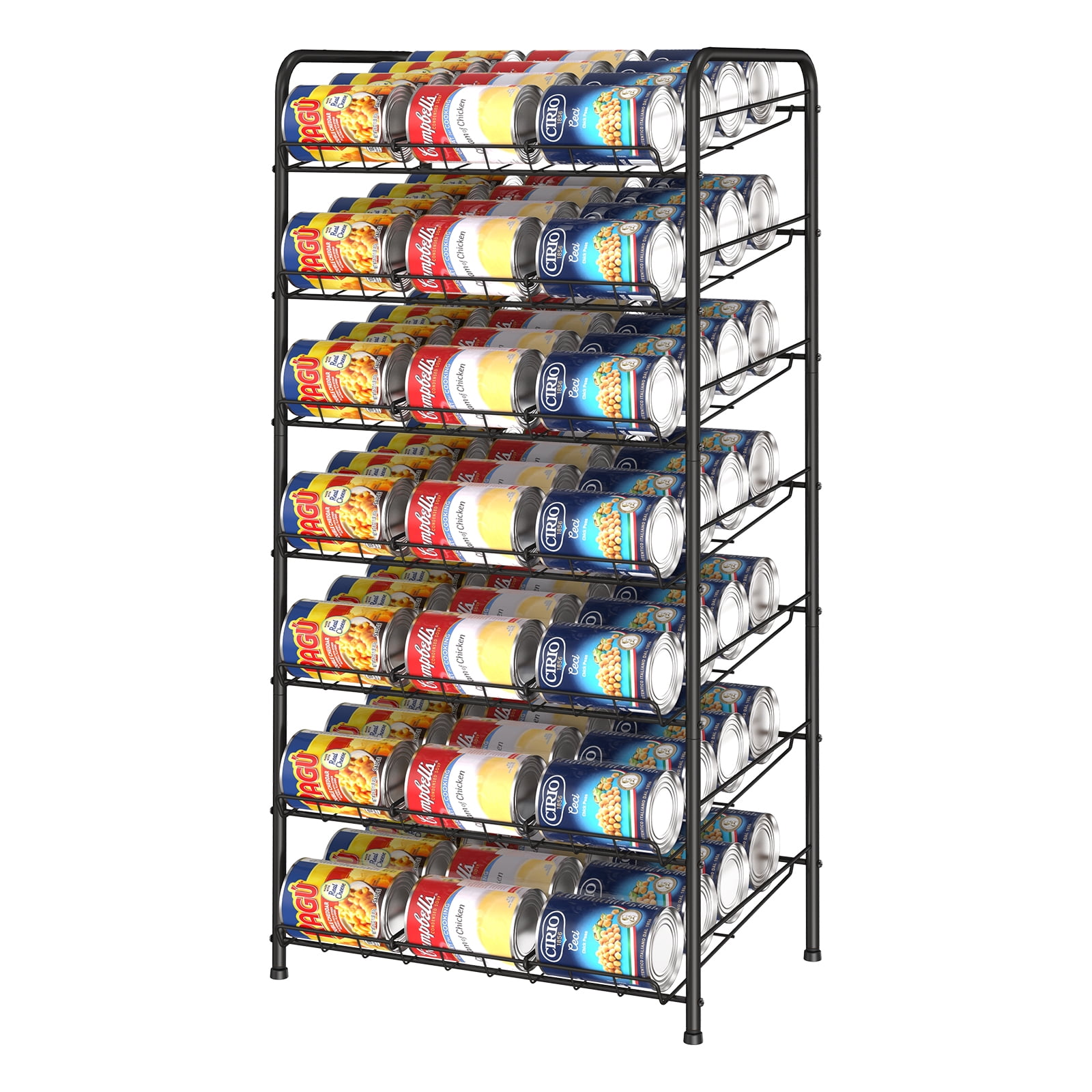 Pantry Jars 7 Tier Jar Rack Metal Jar Storage Rack Holds Up to 84 Cans ...