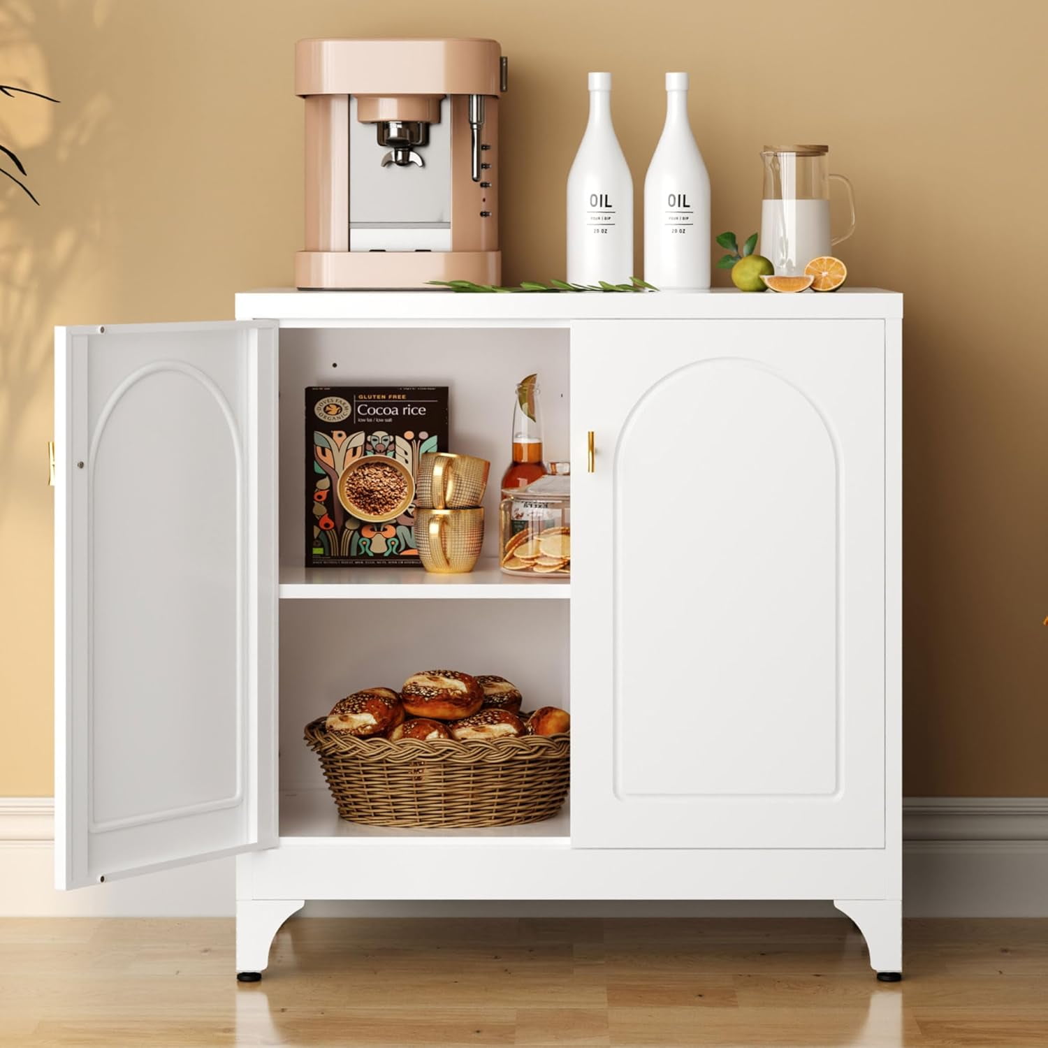 Pantry Kitchen Cabinet with Drawer, 75" Tall Pantry Storage Cabinet ...