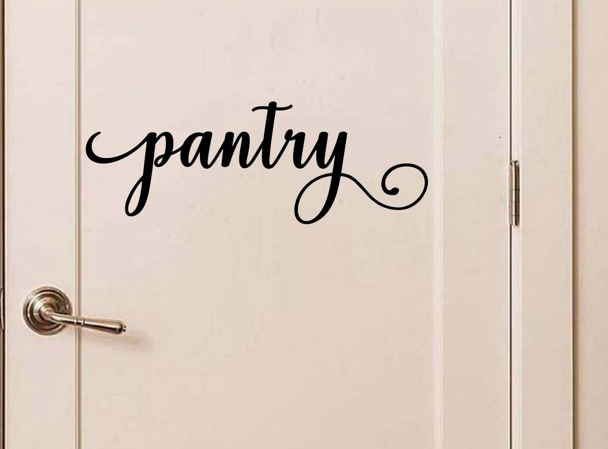 Pantry Kitchen Label Wall Decor 14 x 5 Vinyl Wall Decal Calligraphy ...