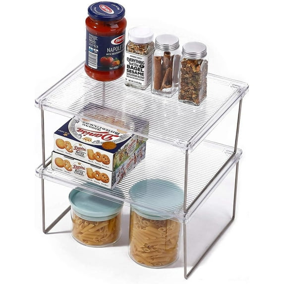 Pantry Organizer Cabinet Storage Shelf Rack Stackable Kitchen Cabinet ...