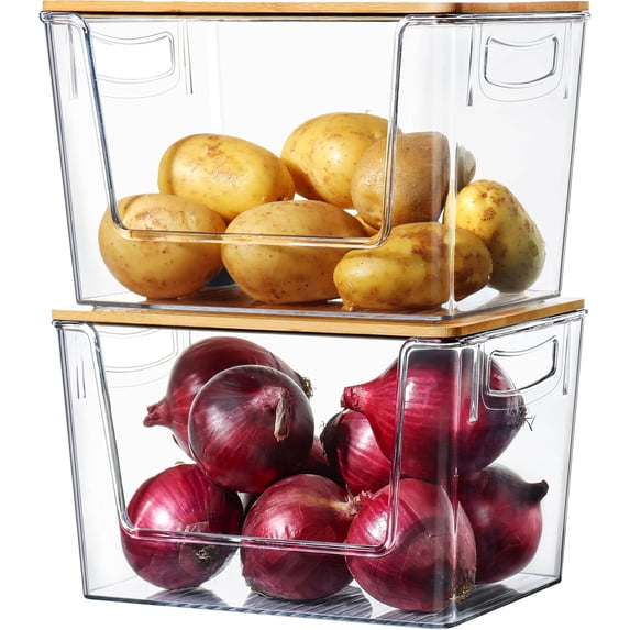 Pantry Organizers Storage, 2 Pack Onion and Potato Storage Bins Large ...