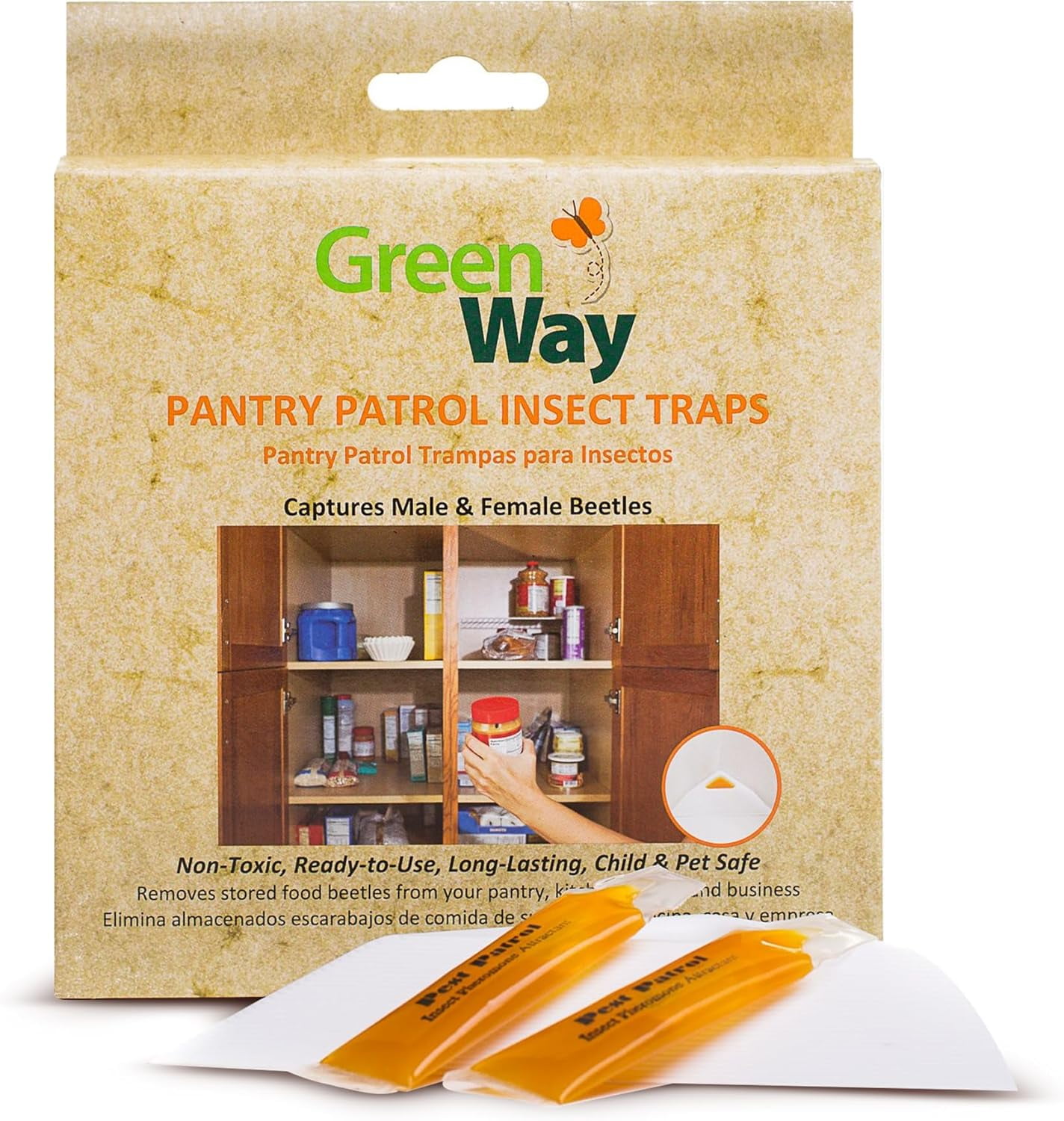 Pantry Patrol Traps, Non-Toxic Pantry Moth and Insect Control, Gel ...
