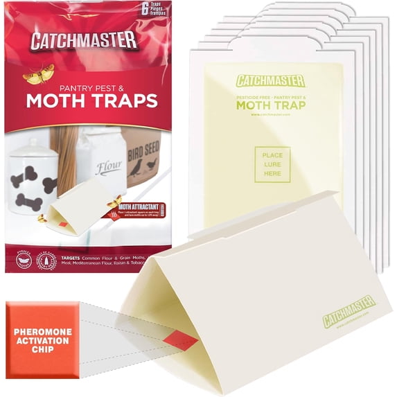 Pantry Pest & Moth Traps 6-Pk, Bug Killer for Kitchen Storage & Pantry ...
