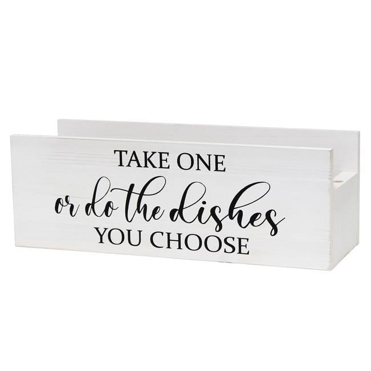 Pantry Picks Farmhouse Wooden Kitchen Countertop Organizer with Take ...