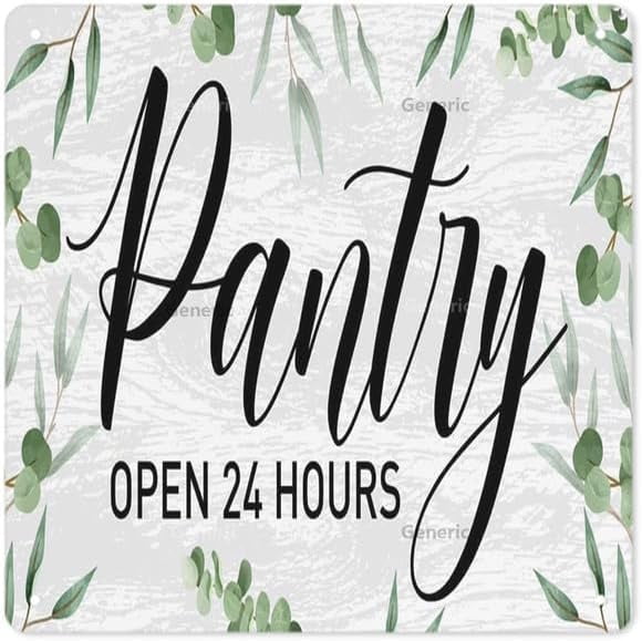 Pantry Sign Decor, Home Pantry Room Door Wall Decor for Kitchen ...