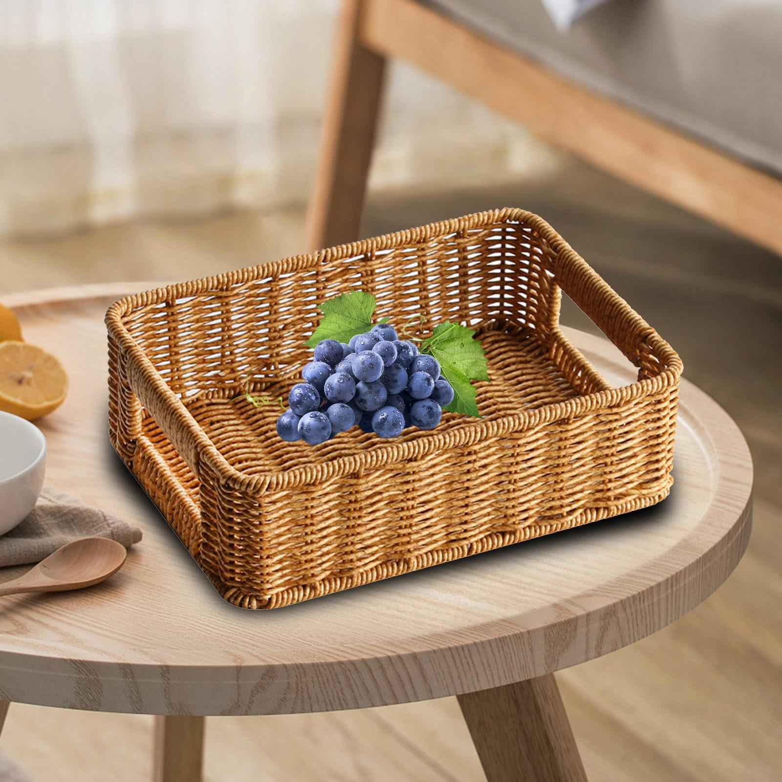 Pantry Storage Baskets Picnic Basket Organizer for Sundries Breakfast ...