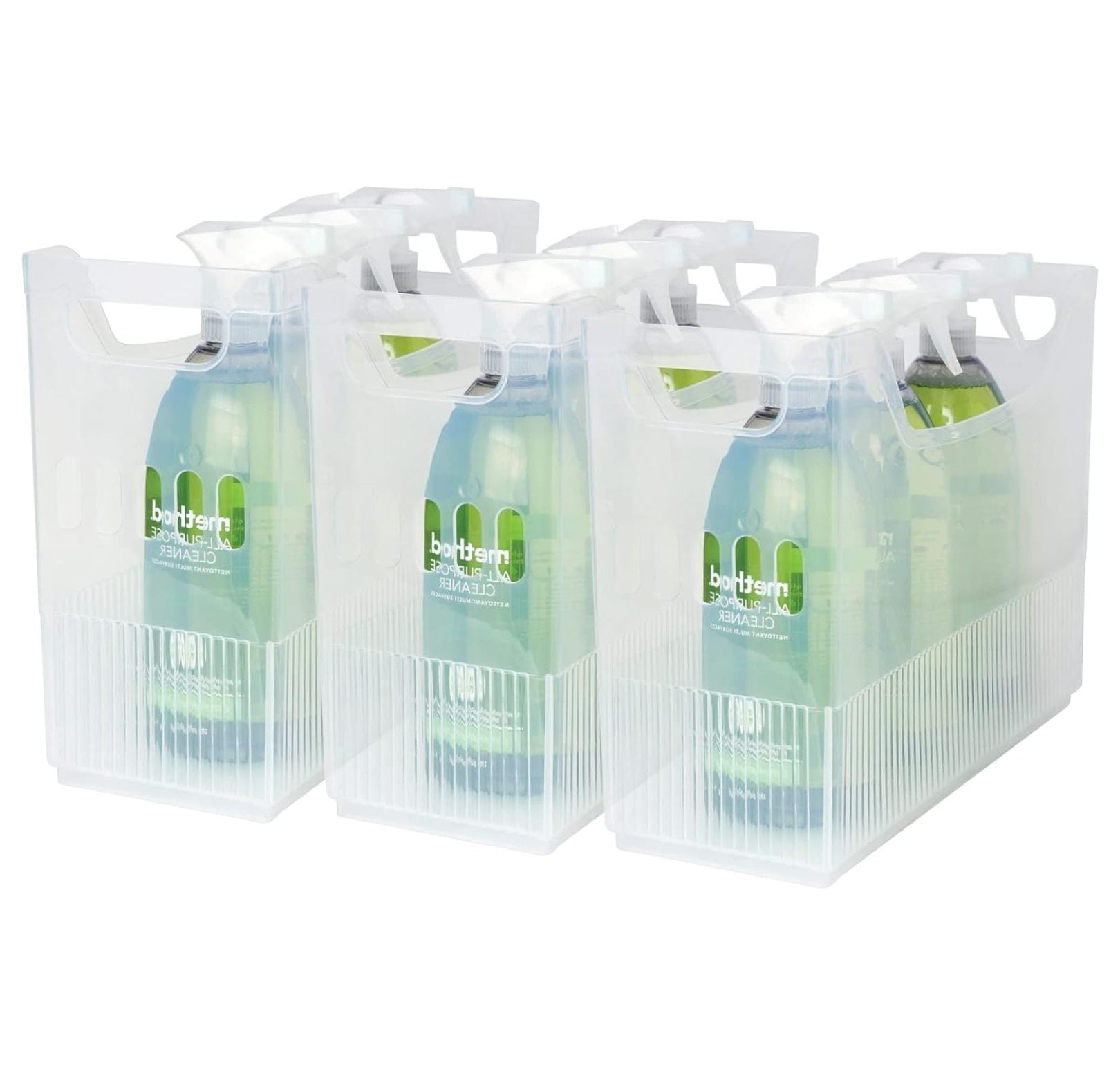 Pantry Storage Organization Bins - Multi Purpose Bin Clear Set of 3 ...