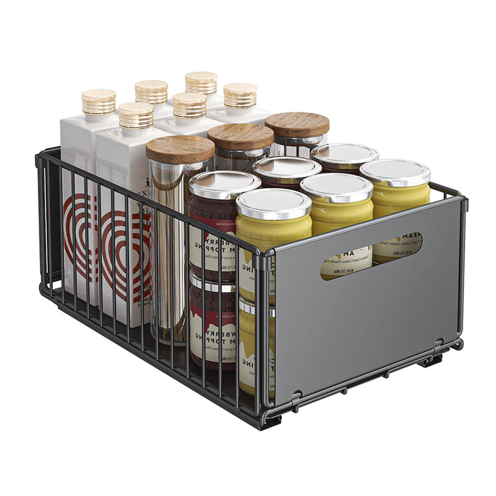 Pantry Storage Organizer Sliding Cabinet Drawer Pull-out Cabinet ...