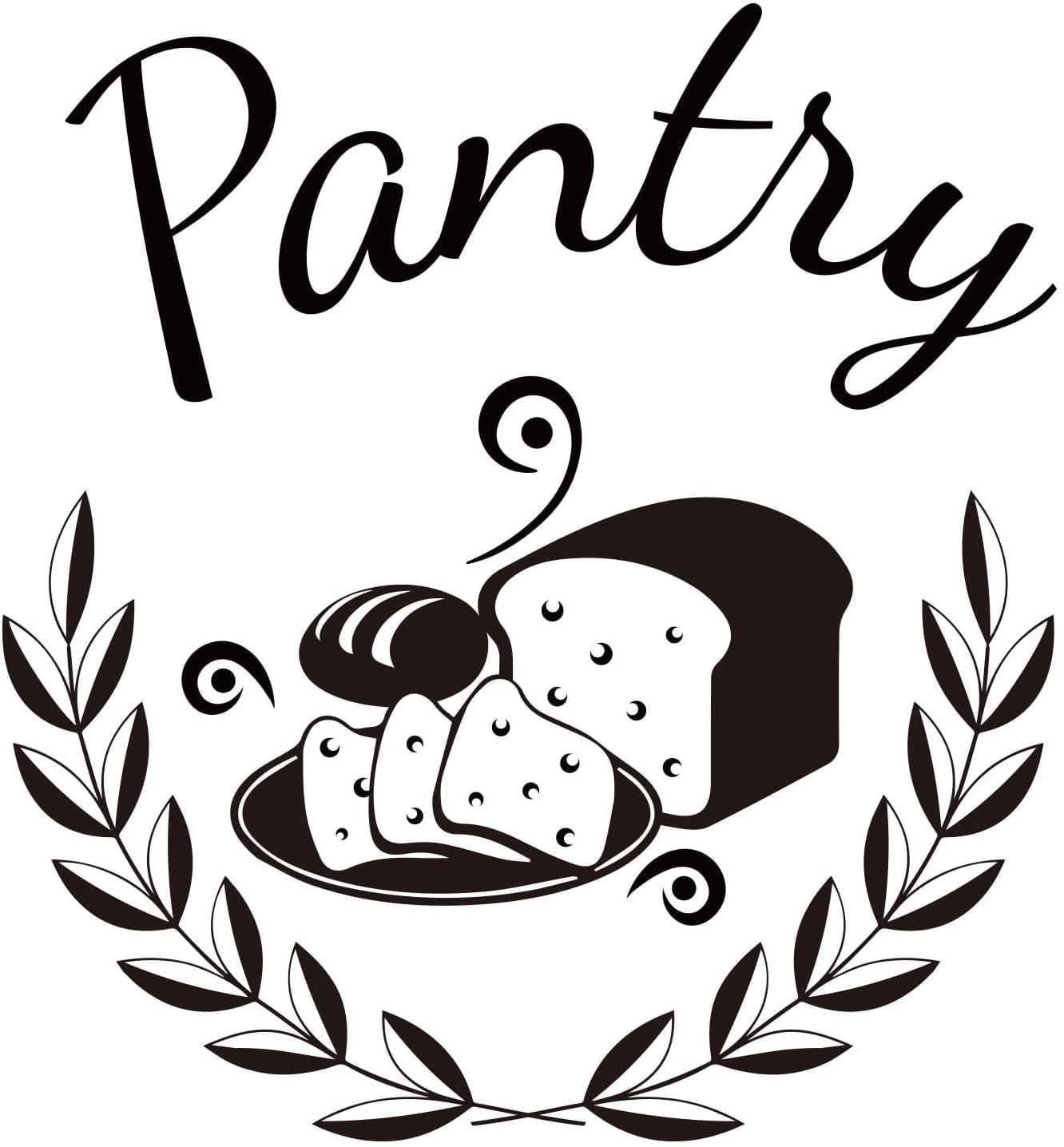 Pantry Wall Decals Bread Food Vinyl Wall Art Stickers Olive Branches ...