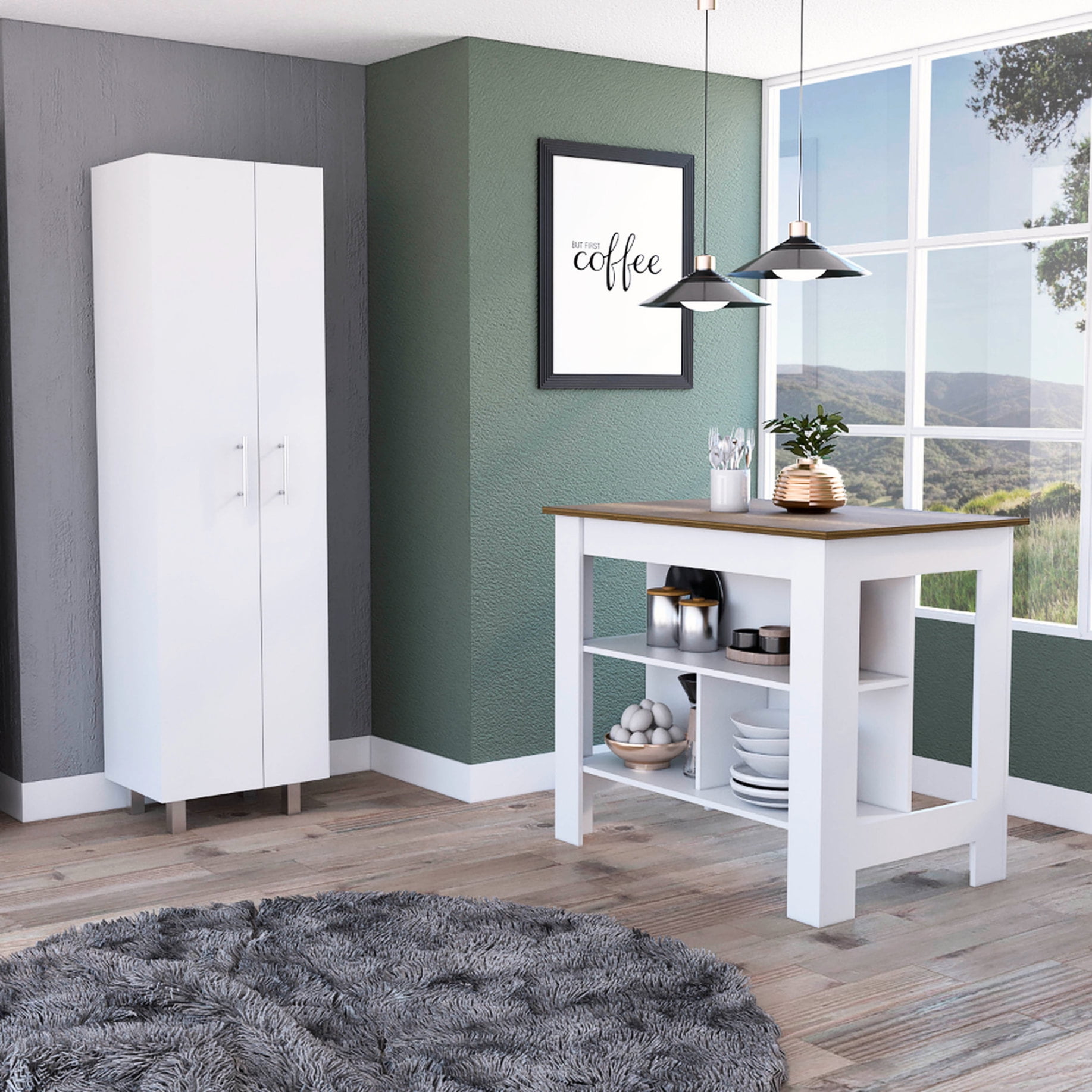 Pantry with 5 Shelves - Helps Organize Your Kitchen Belongings ...