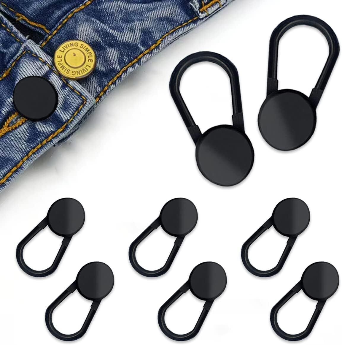 Pants Button Extenders, Flexible Waist Small, Black 8 Pack - Walmart.com