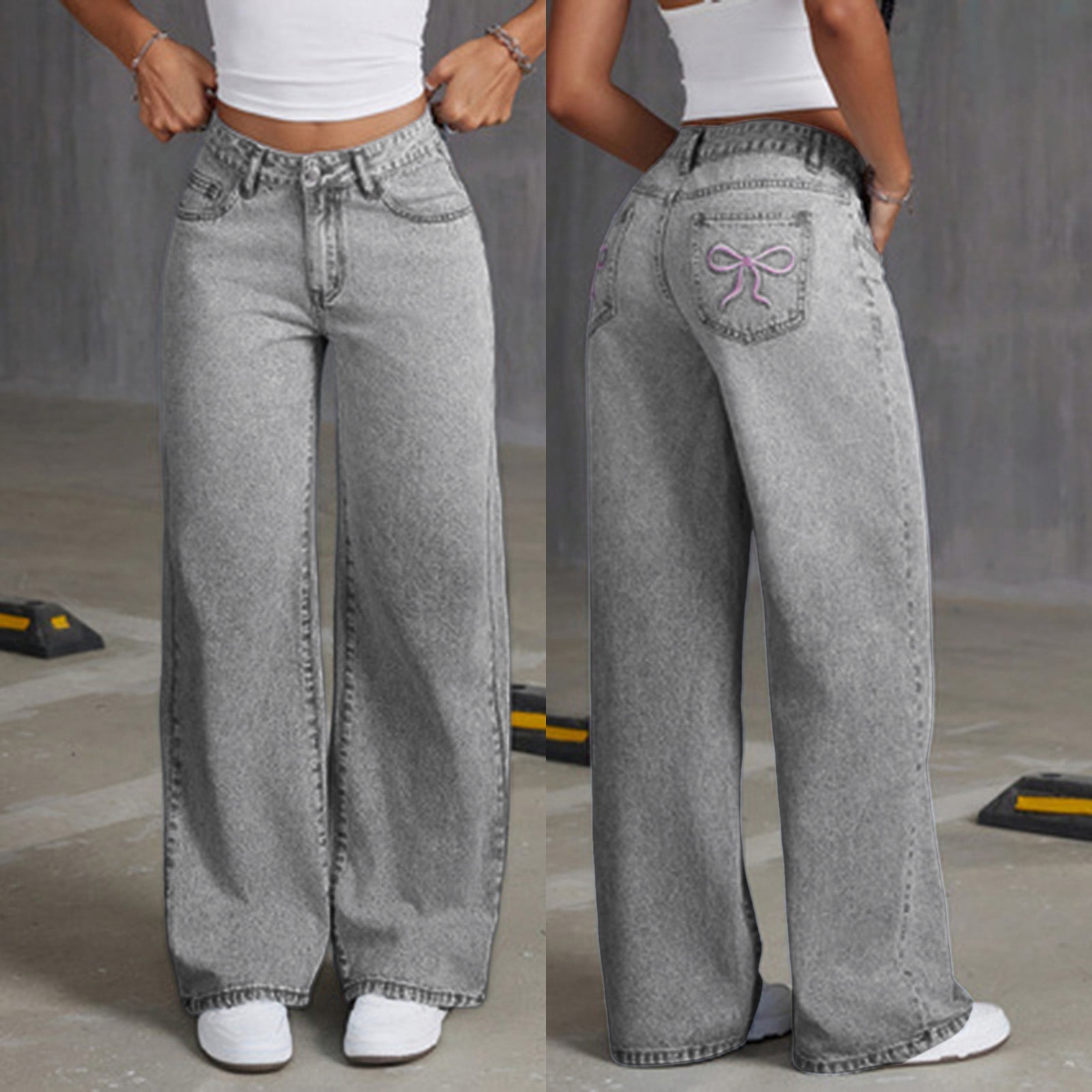 Pants For Kids Girls Size 7-8 Jeans Girls Jeans 4-16t Elastic Waistband ...