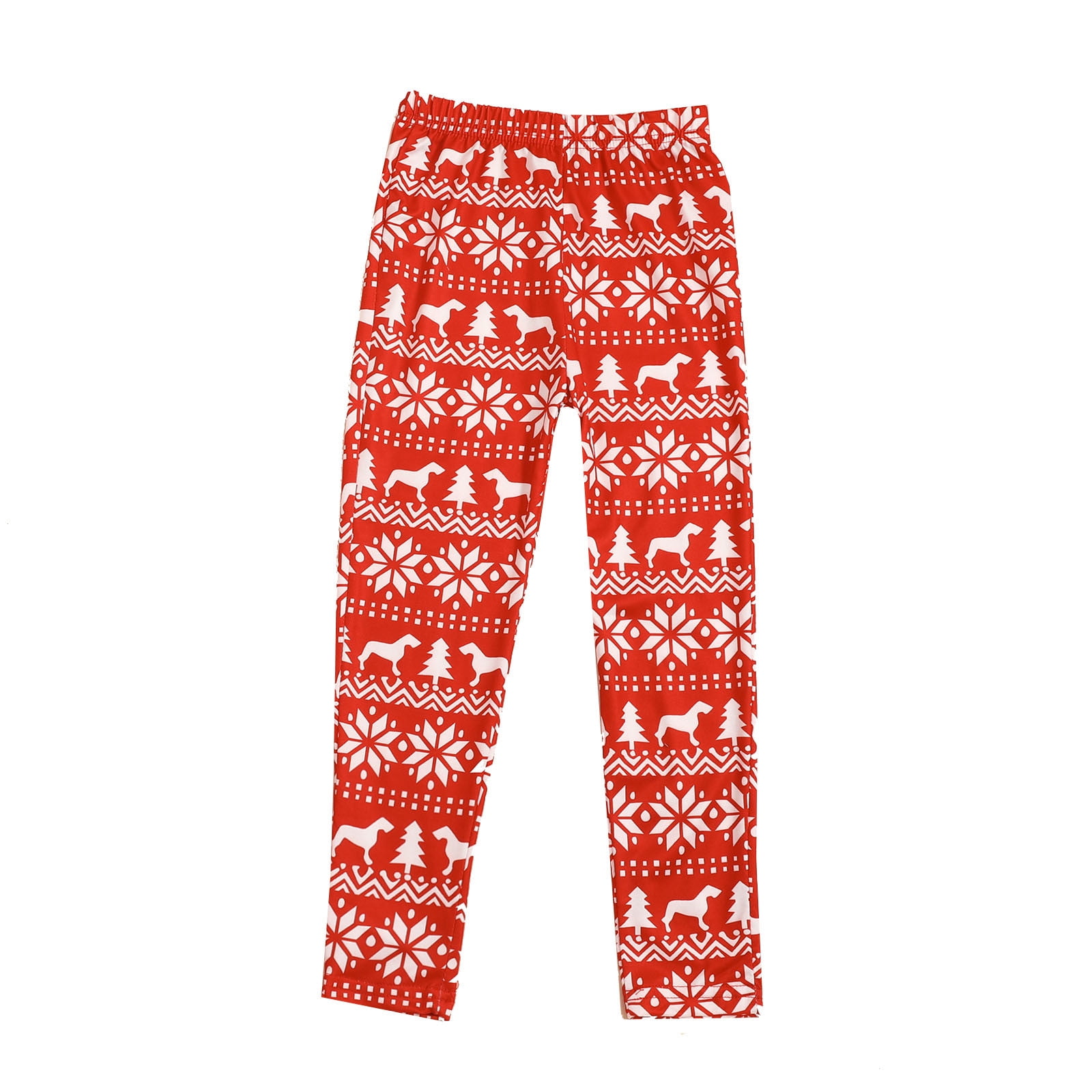 Pants Gift for Girls Girls Christmas Pants Printed Cotton Cute Loose ...